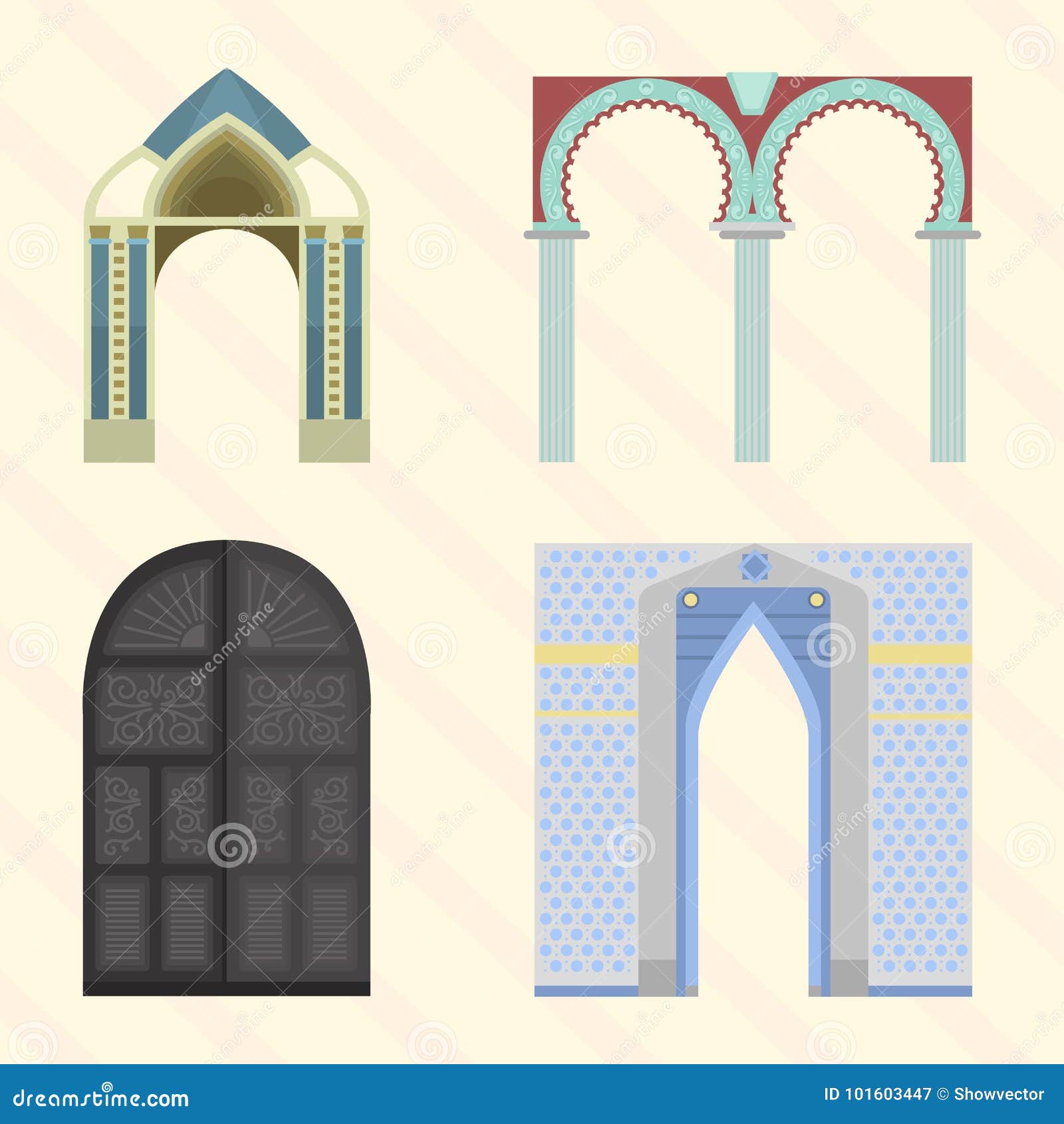 Arch Vector Architecture Construction Frame Column Entrance Design ...