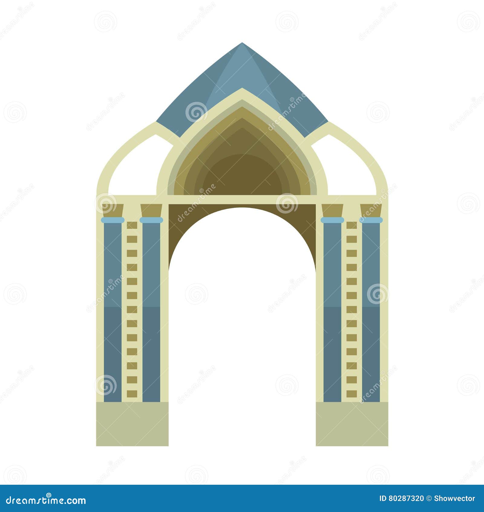 Arch Vector Construction Illustration Stock Vector - Illustration of ...