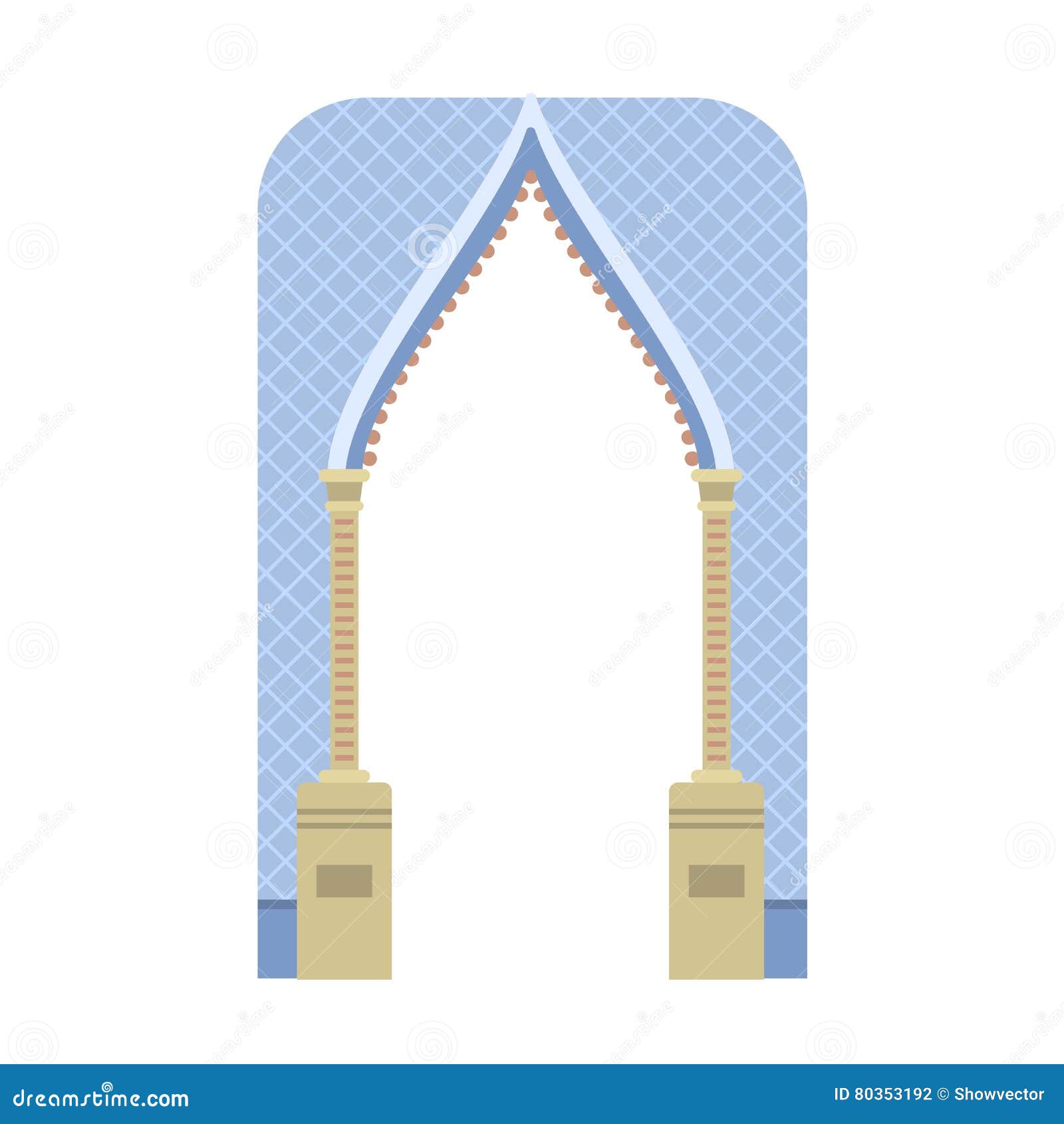 Arch Vector Construction Illustration Stock Vector - Illustration of ...