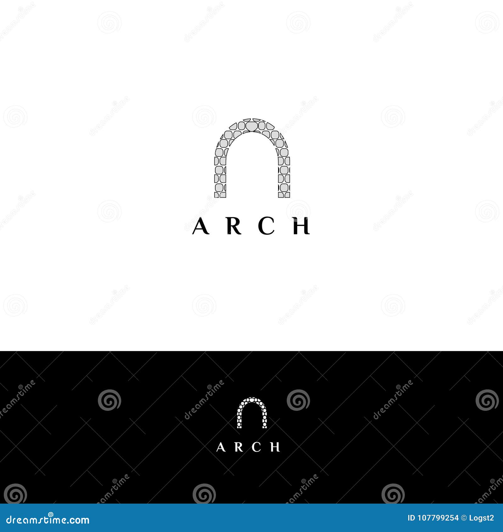 Arch Vector Logo. Arch Emblem Stock Vector - Illustration of church ...