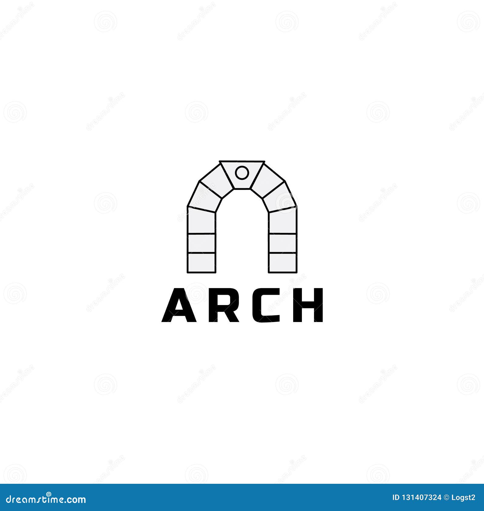 Arch Vector Logo. Arch Icon Stock Vector - Illustration of creative ...
