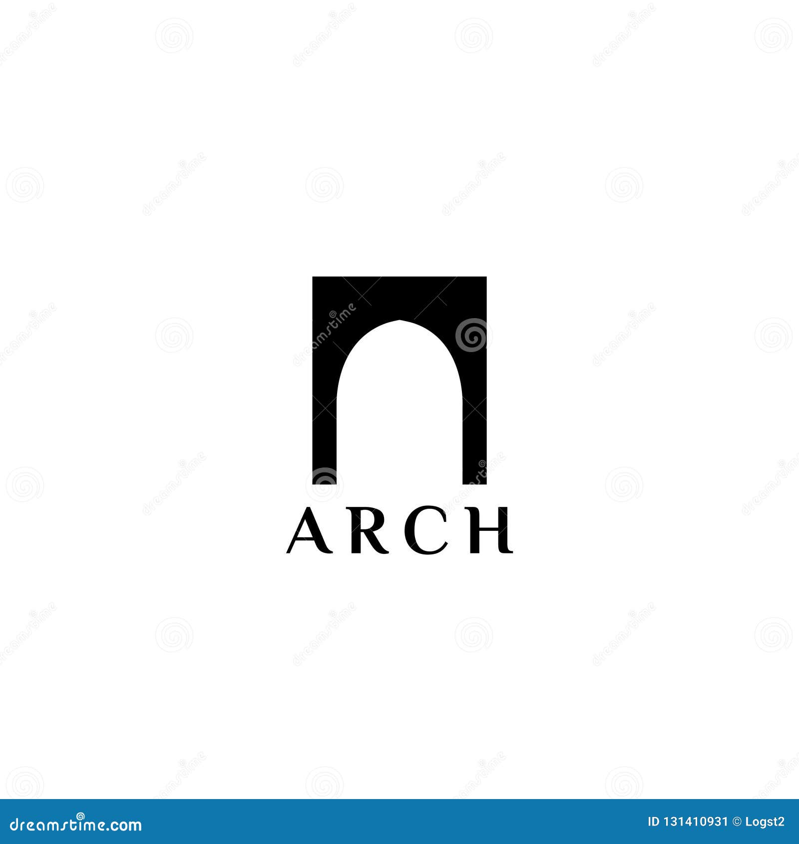 Arch Vector Logo. Arch Icon Stock Vector - Illustration of background ...