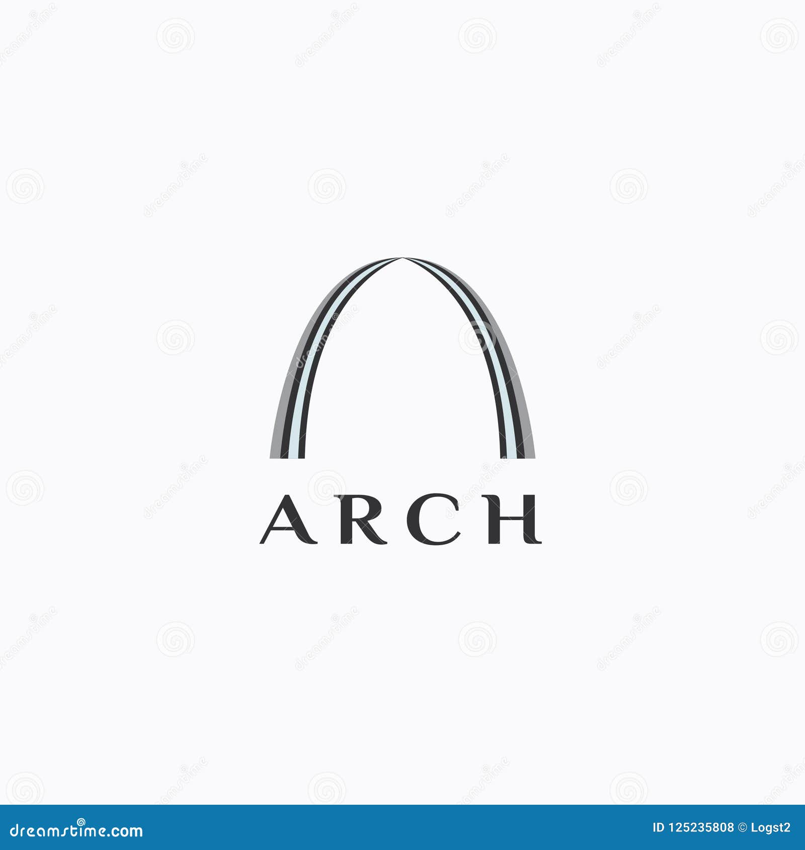 Arch Vector Logo. Arch Icon Stock Vector - Illustration of identity ...