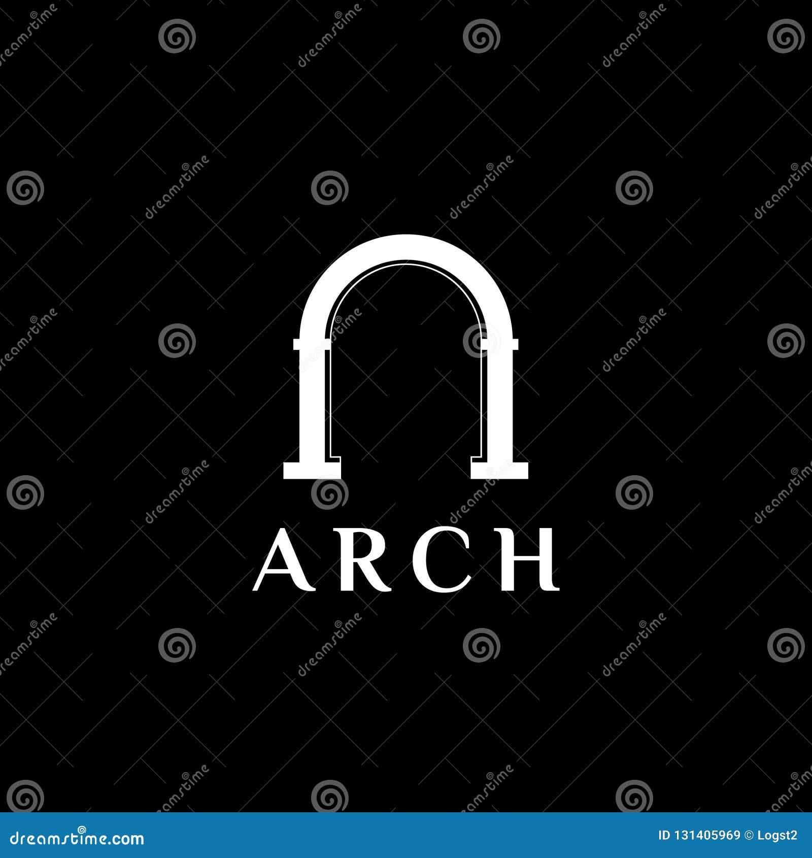 Arch Vector Logo. Arch Icon Stock Vector - Illustration of creative ...