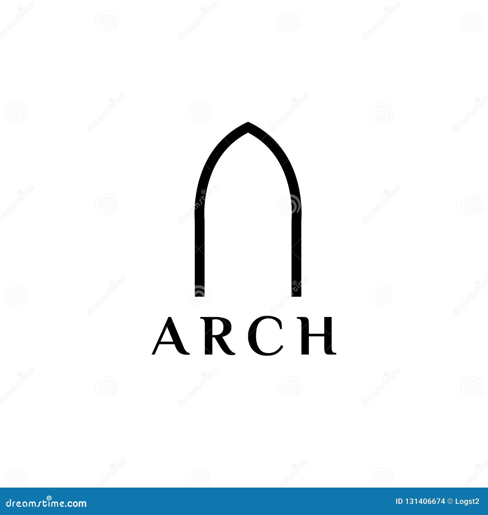 Arch Vector Logo. Arch Icon Stock Vector - Illustration of icon, house ...