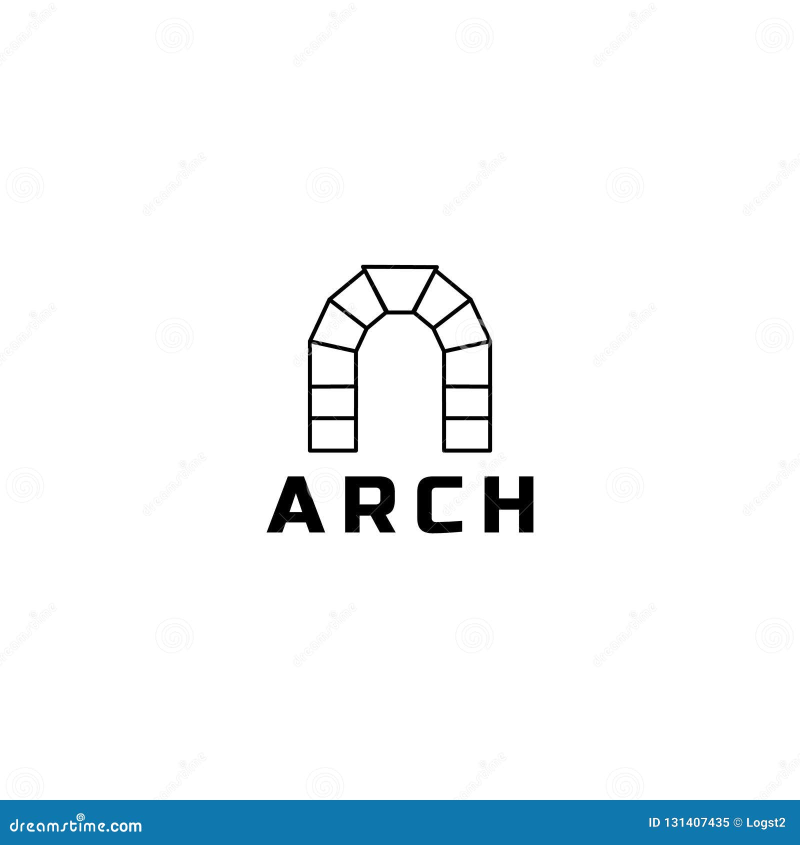 Arch Vector Logo. Arch Icon Stock Vector - Illustration of house ...