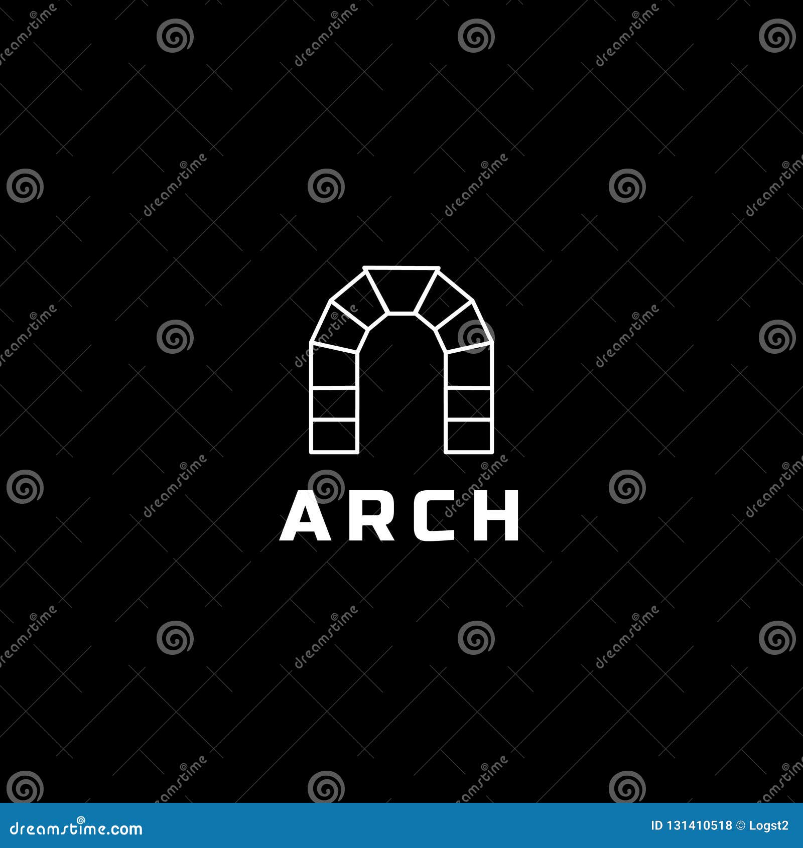 Arch Vector Logo. Arch Icon Stock Vector - Illustration of arch ...