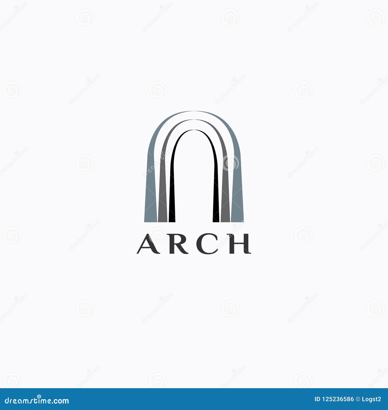 Arch Vector Logo. Arch Icon Stock Vector - Illustration of business ...