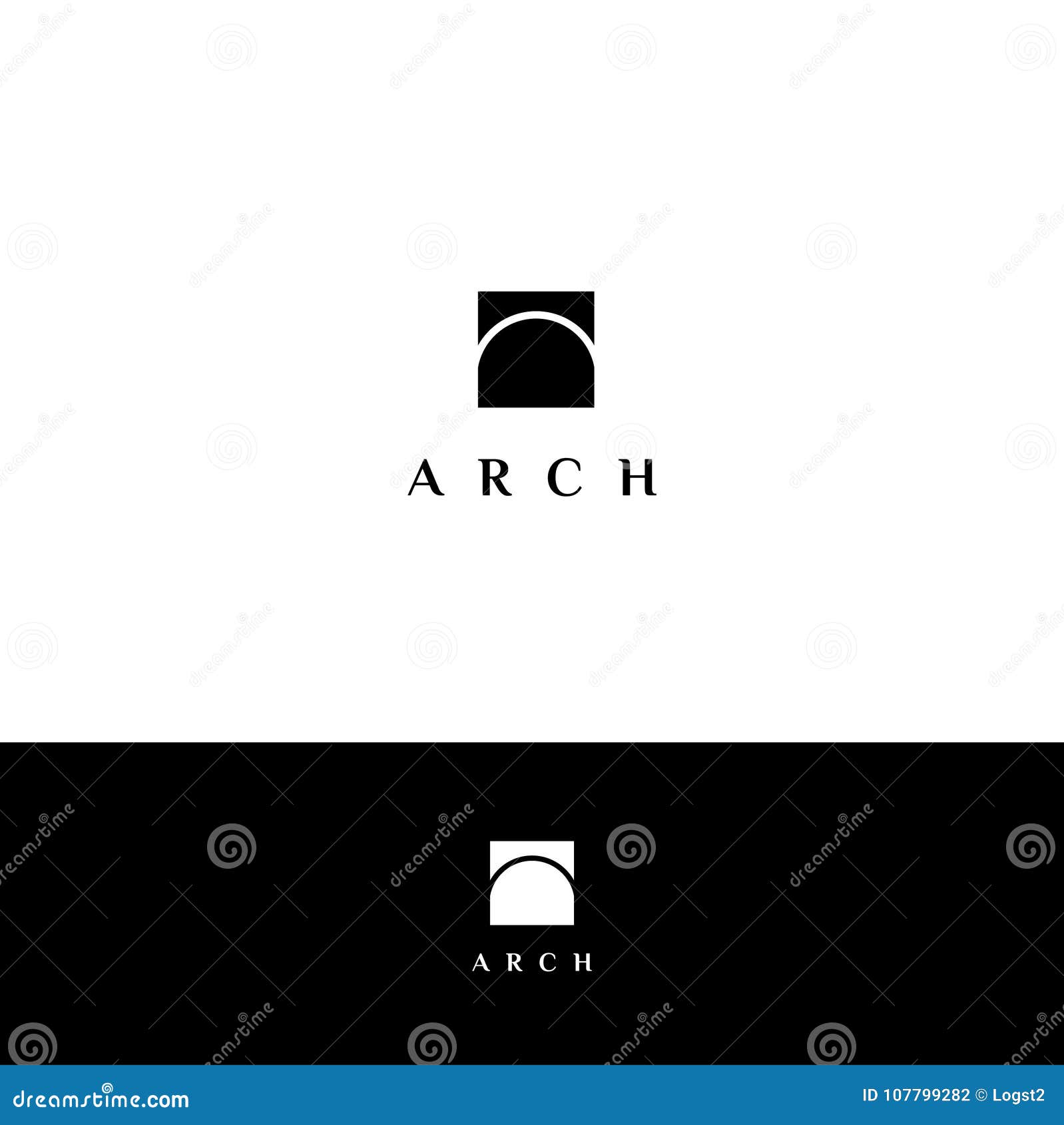 Arch vector logo stock vector. Illustration of stone - 107799282