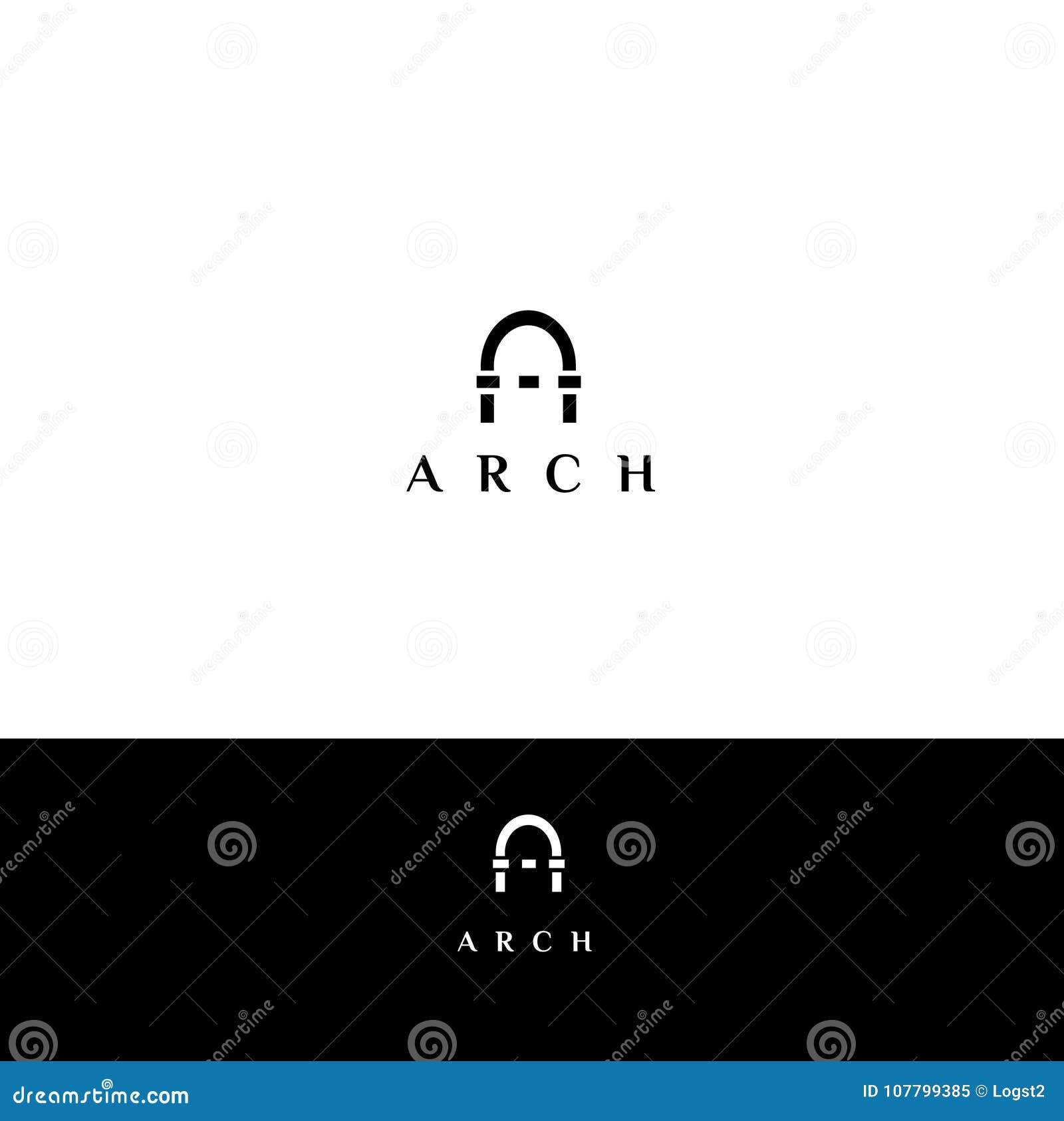 Arch vector logo. stock vector. Illustration of graphic - 107799385