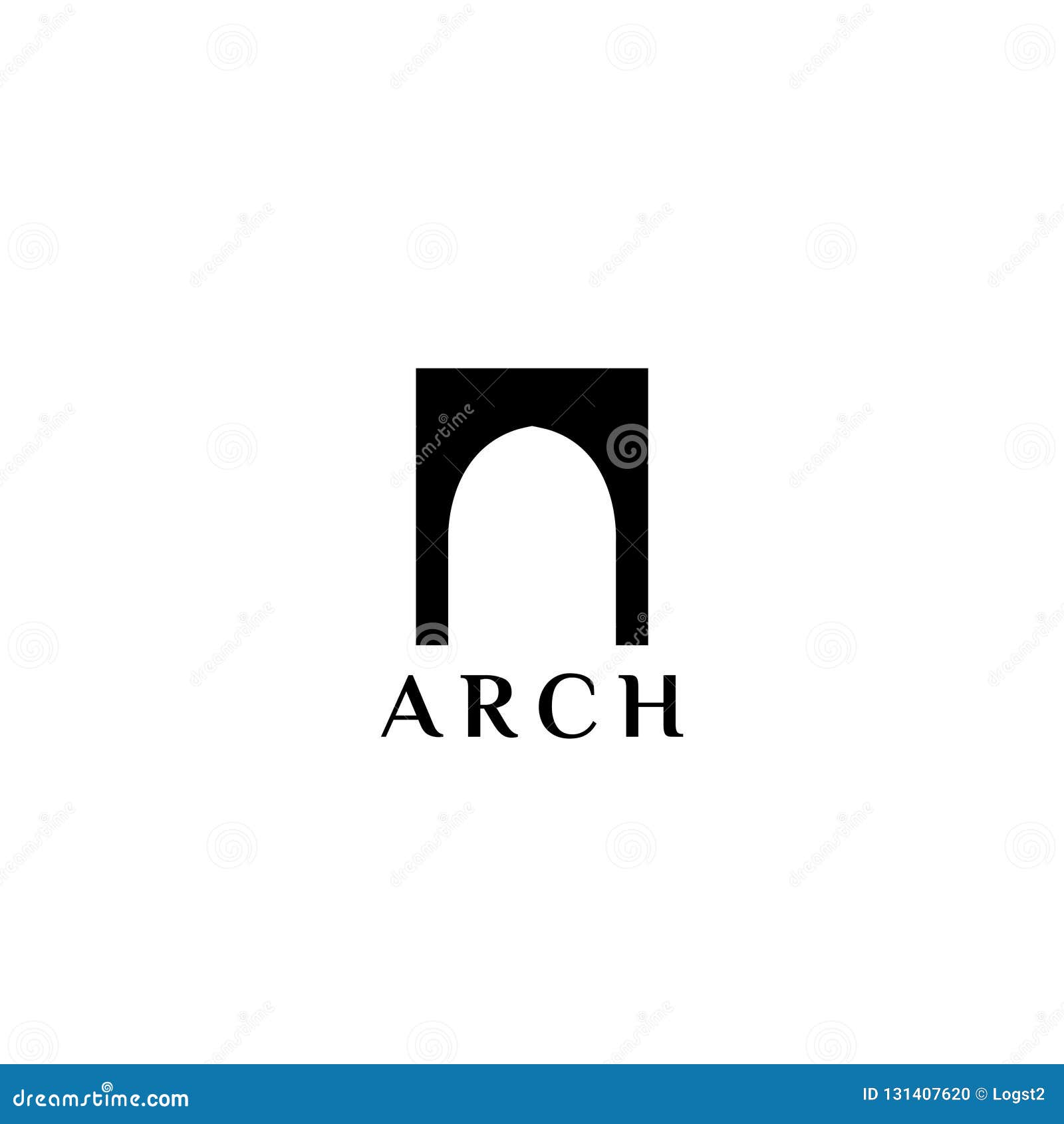 Arch Vector Logo. Arch Icon Stock Vector - Illustration of logo ...