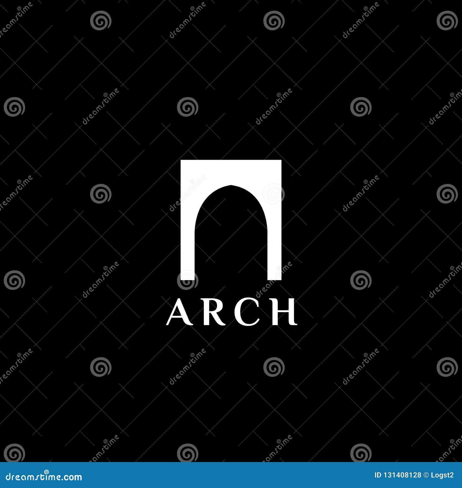 Arch Vector Logo. Arch Icon Stock Vector - Illustration of abstract ...