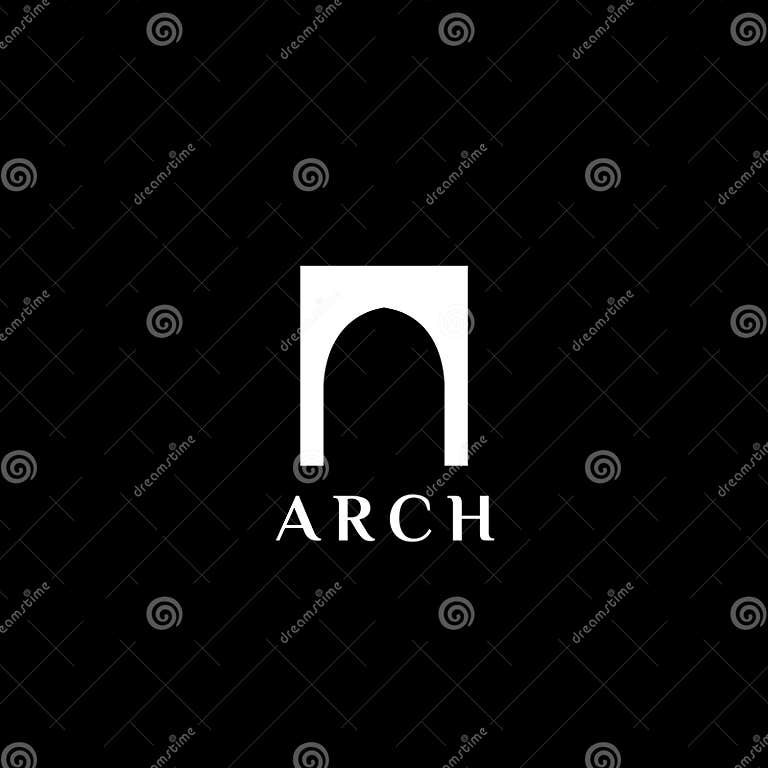 Arch Vector Logo. Arch Icon Stock Vector - Illustration of abstract ...