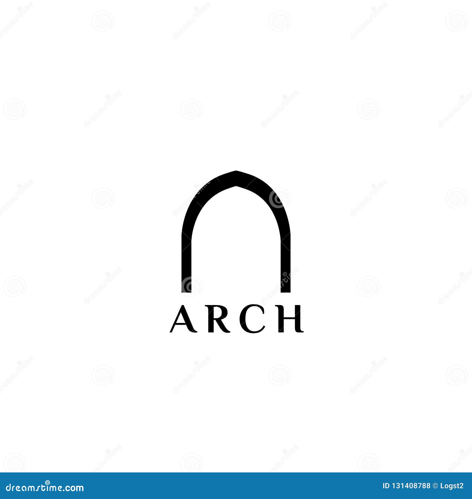 Arch Vector Logo. Arch Icon Stock Vector - Illustration of design ...