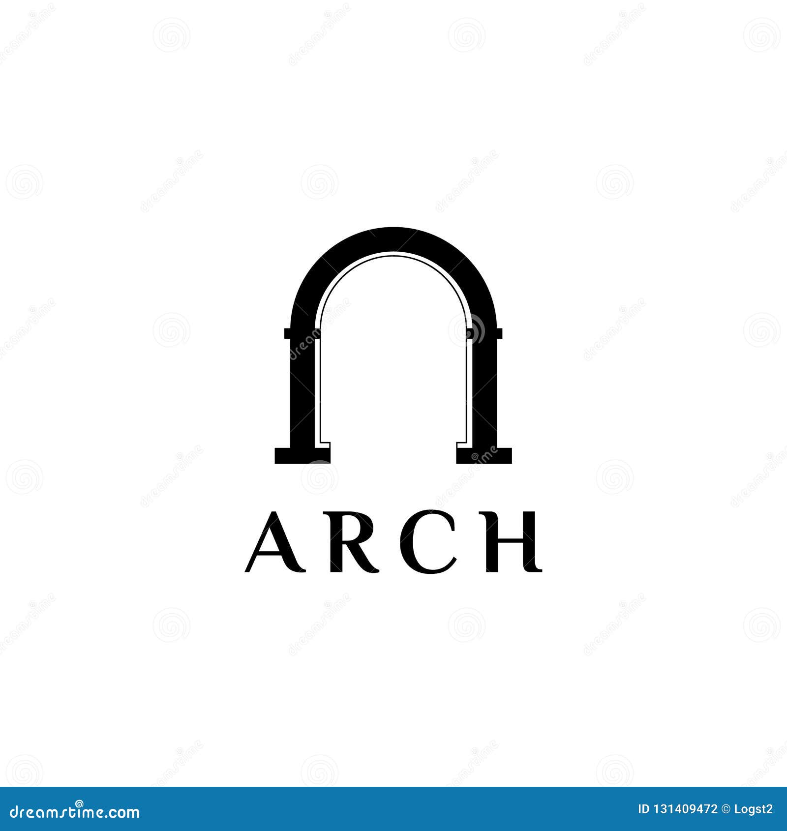 Arch Vector Logo. Arch Icon Stock Vector - Illustration of luxury, line ...
