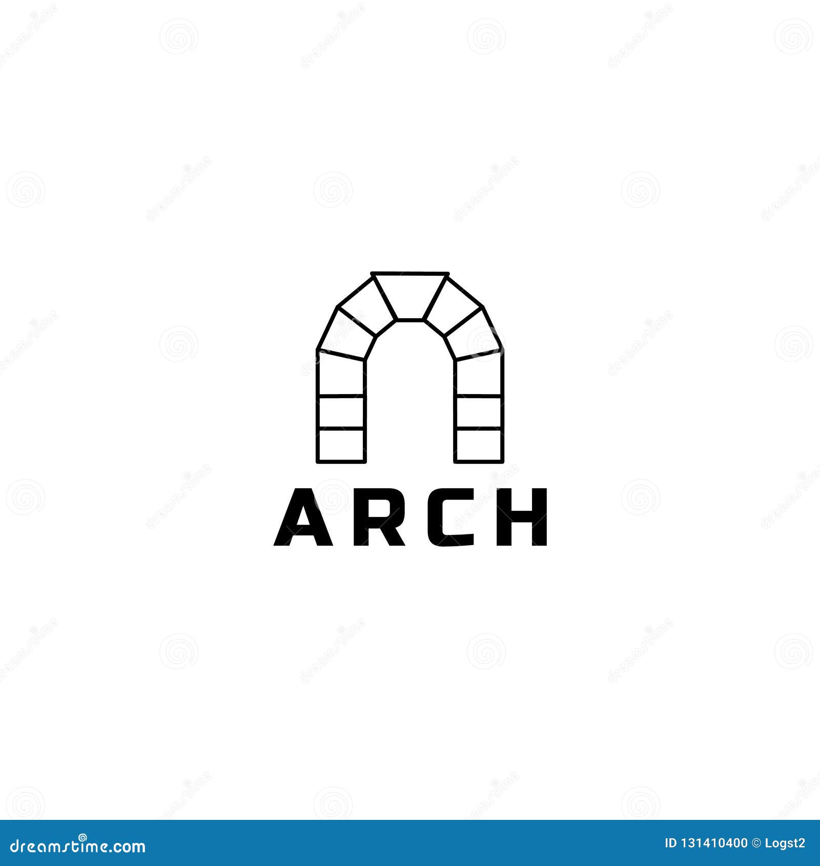 Arch Vector Logo. Arch Icon Stock Vector - Illustration of design, home ...