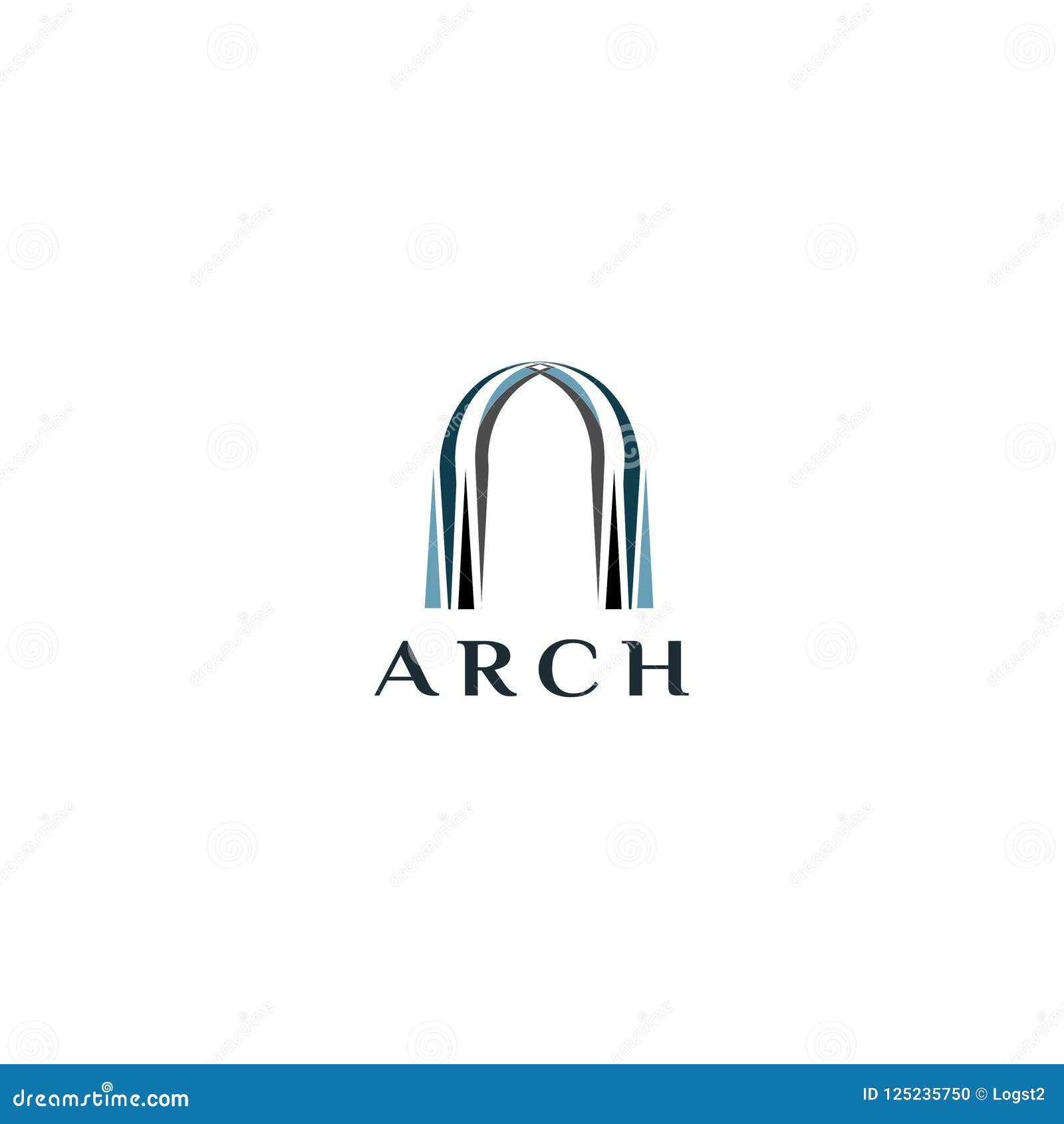 Arch Vector Logo. Arch Icon Stock Vector - Illustration of icon ...