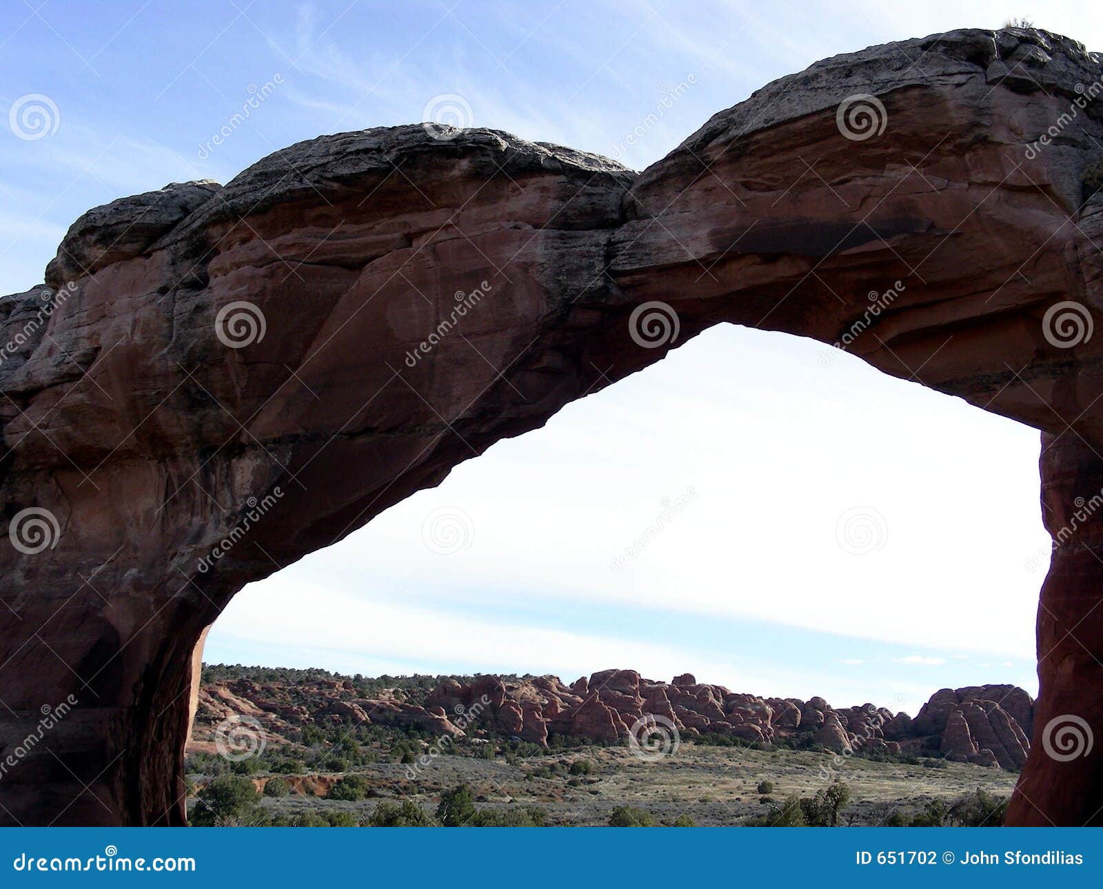 Arch with a View stock photo. Image of wind, geology, salt - 651702