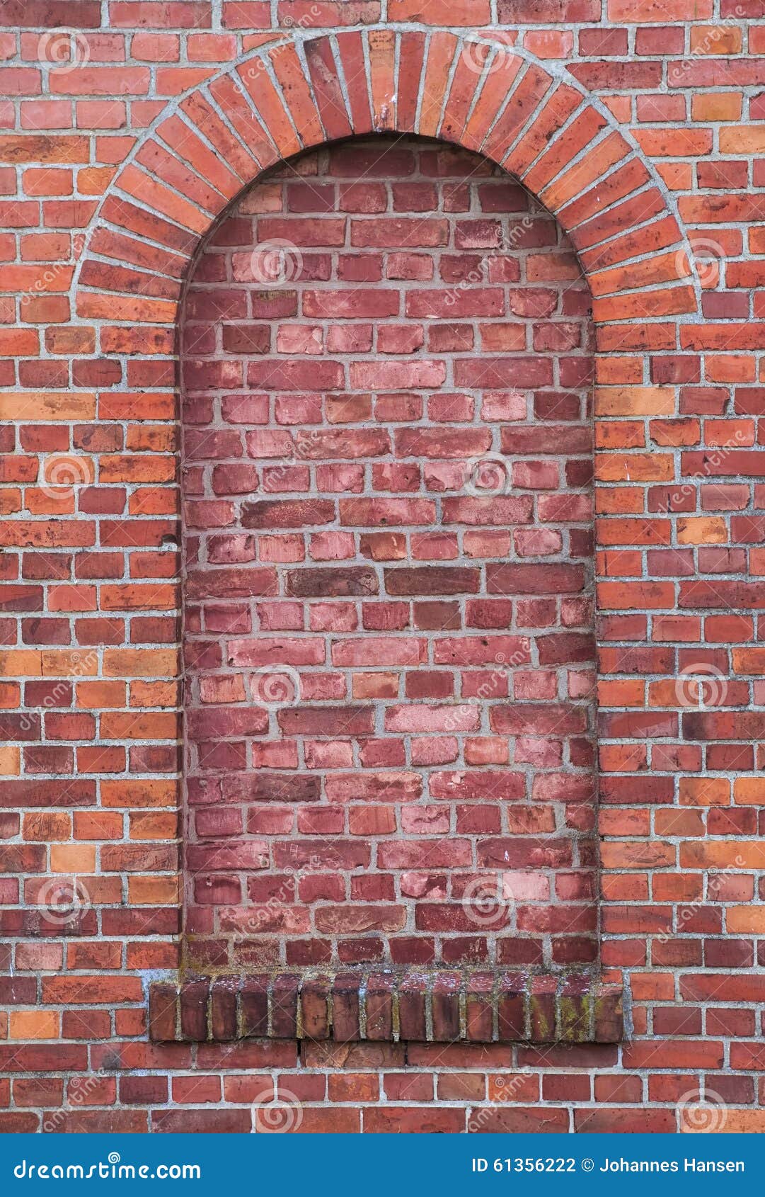 Arch in a Wall Made from Red Bricks Stock Photo - Image of house, arch ...