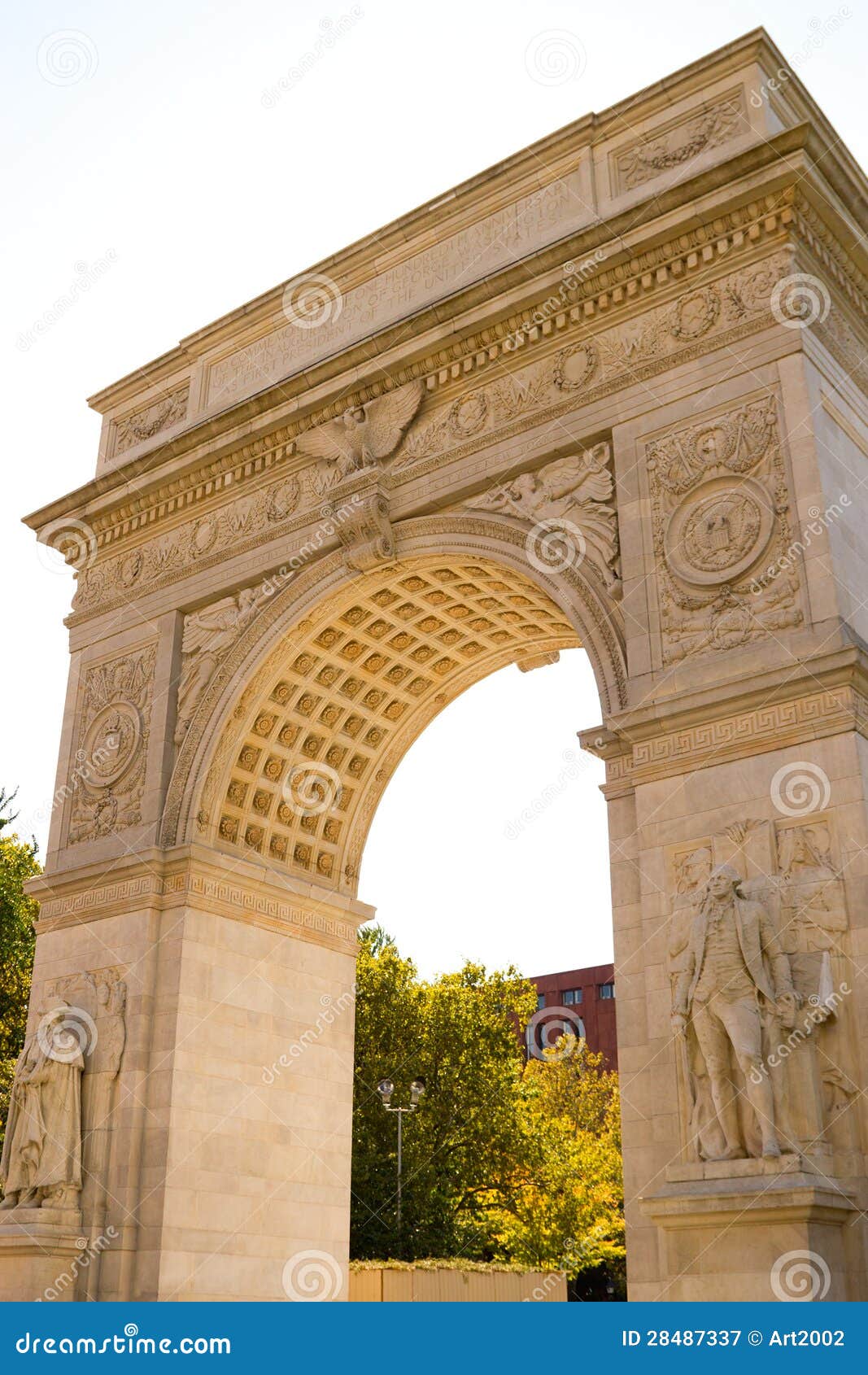 The Arch in Washington Square, New York Stock Image - Image of city ...