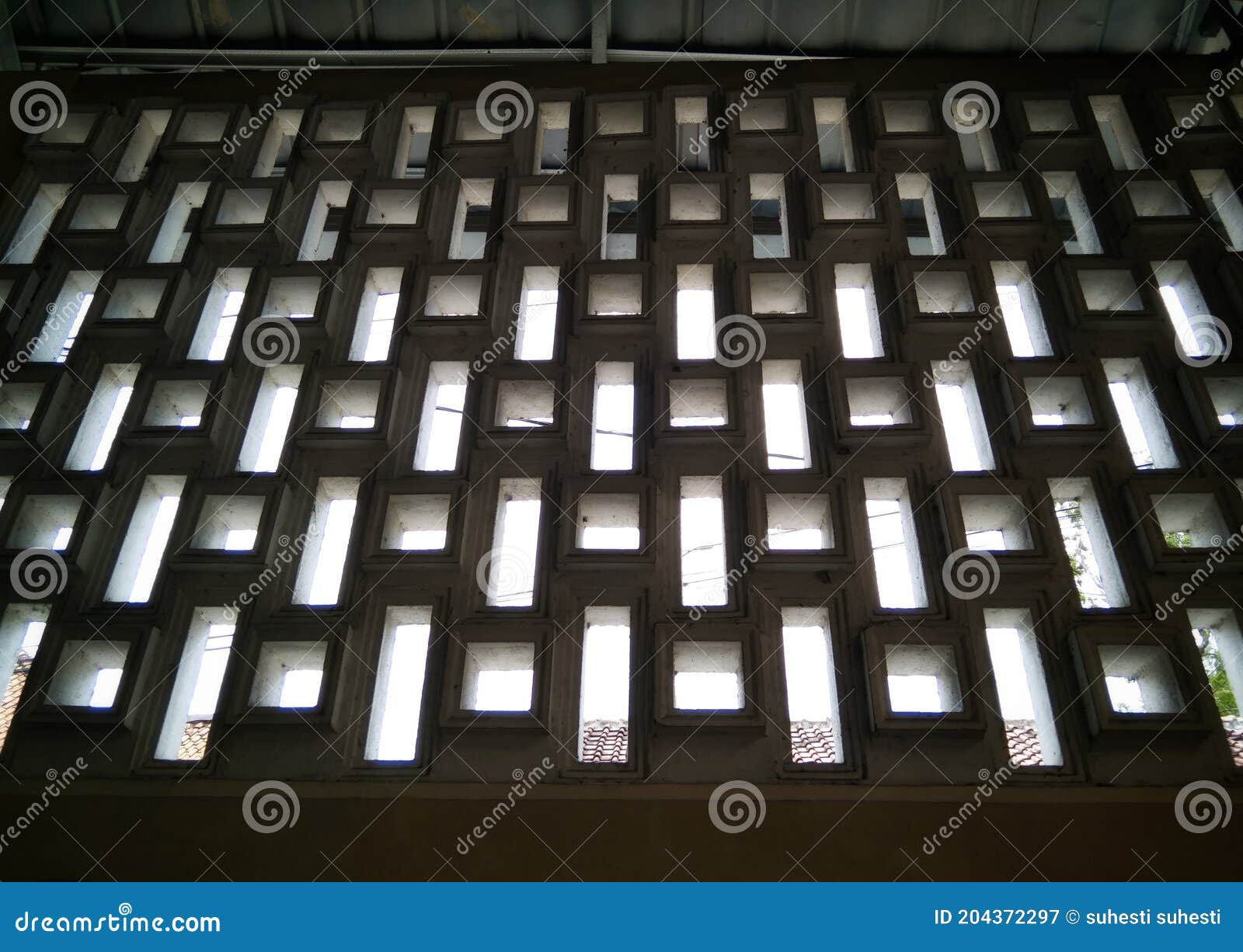 Arch Window of a Restaurant in Indonesia Stock Image - Image of ...