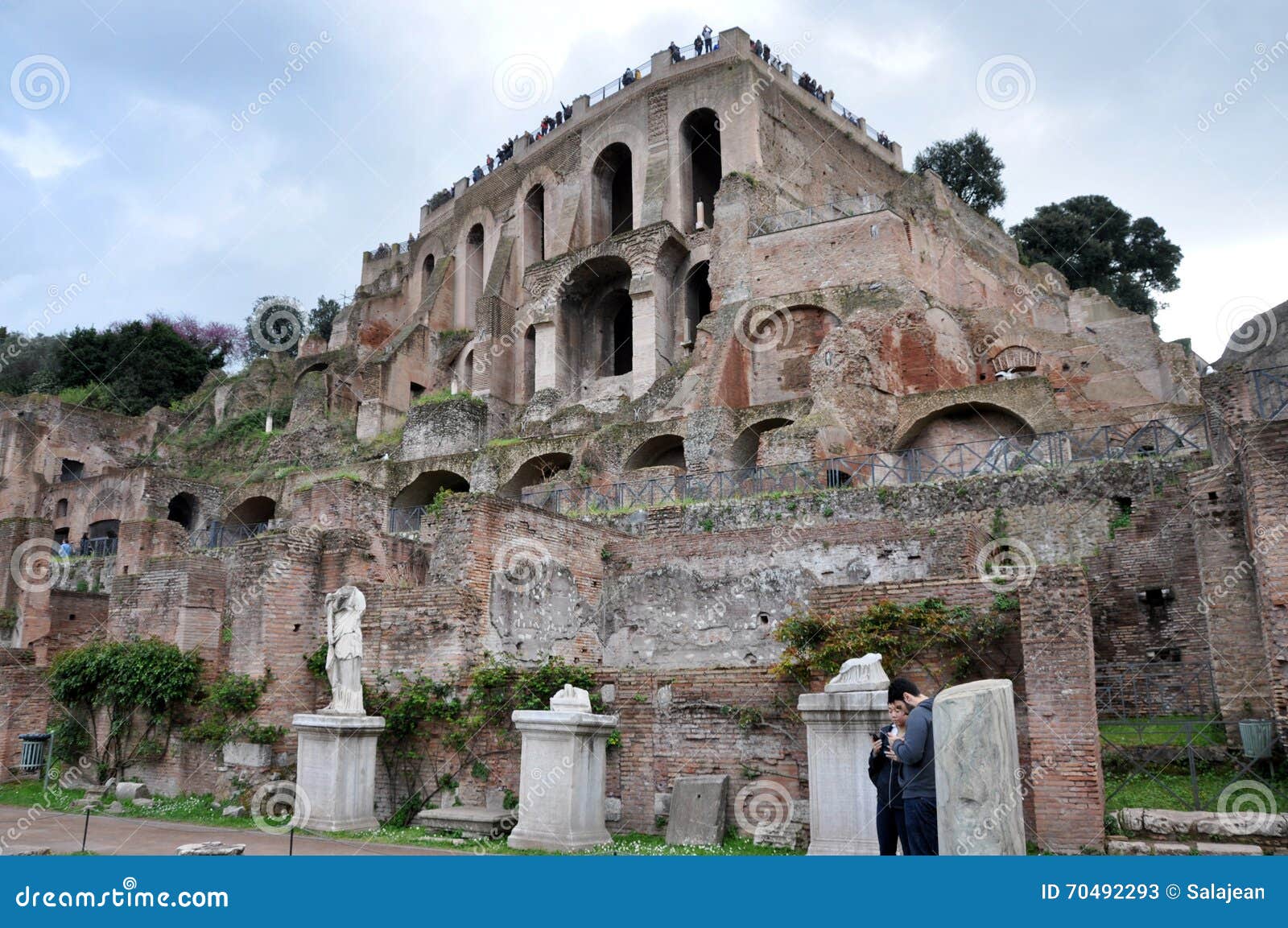 Archaeological Excavations In The Roman Forum Rome Italy Editorial