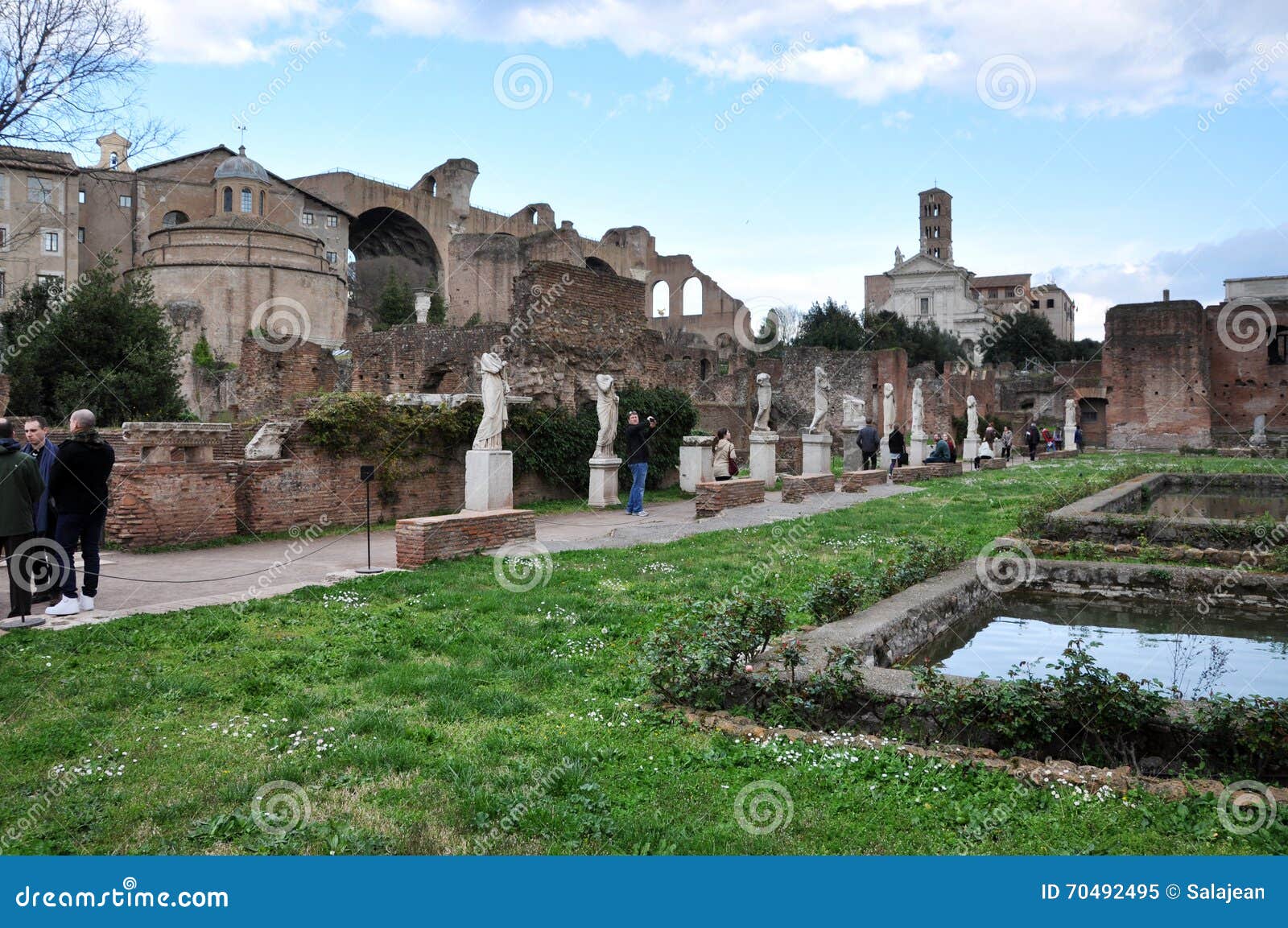 Archaeological Excavations In The Roman Forum Rome Italy Editorial