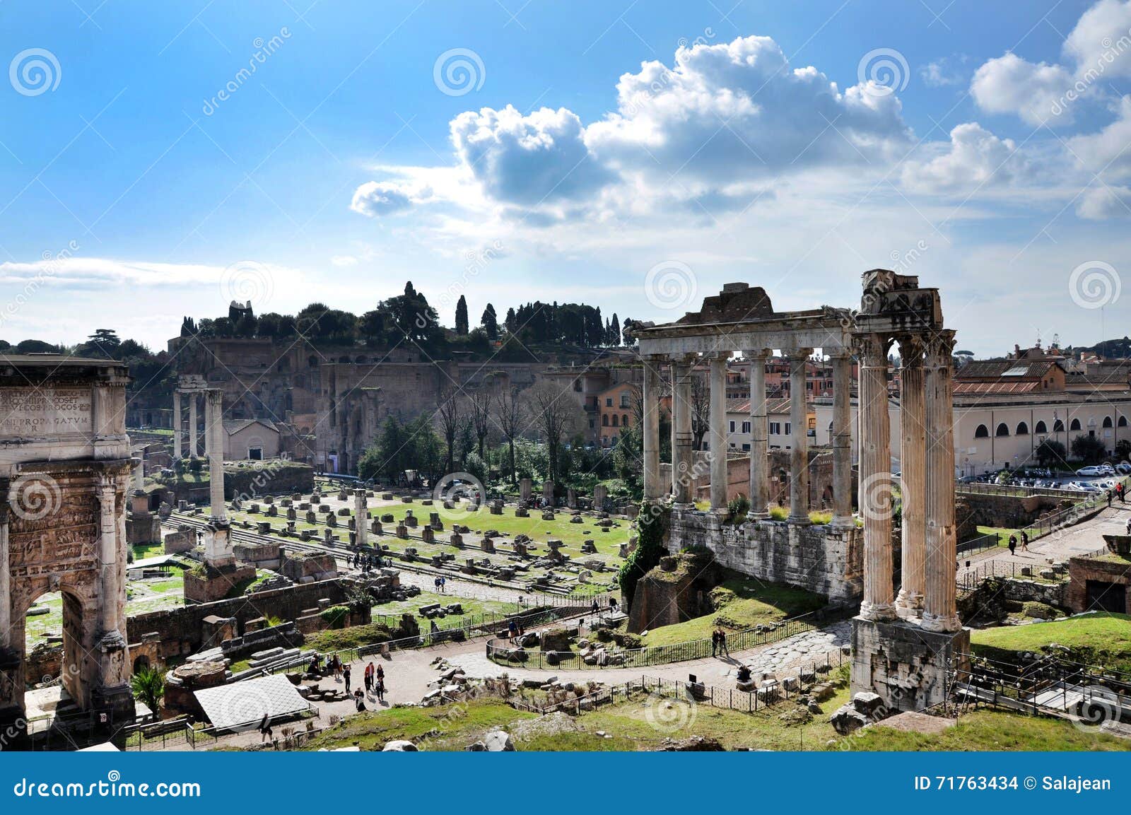Archaeological Excavations In The Roman Forum Rome Italy Editorial