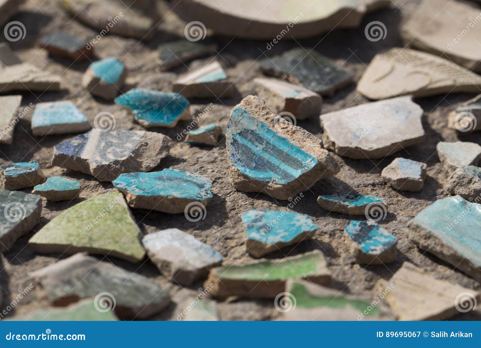 Archaeological Finds - Shards of Ancient Pottery Stock Image - Image of ...