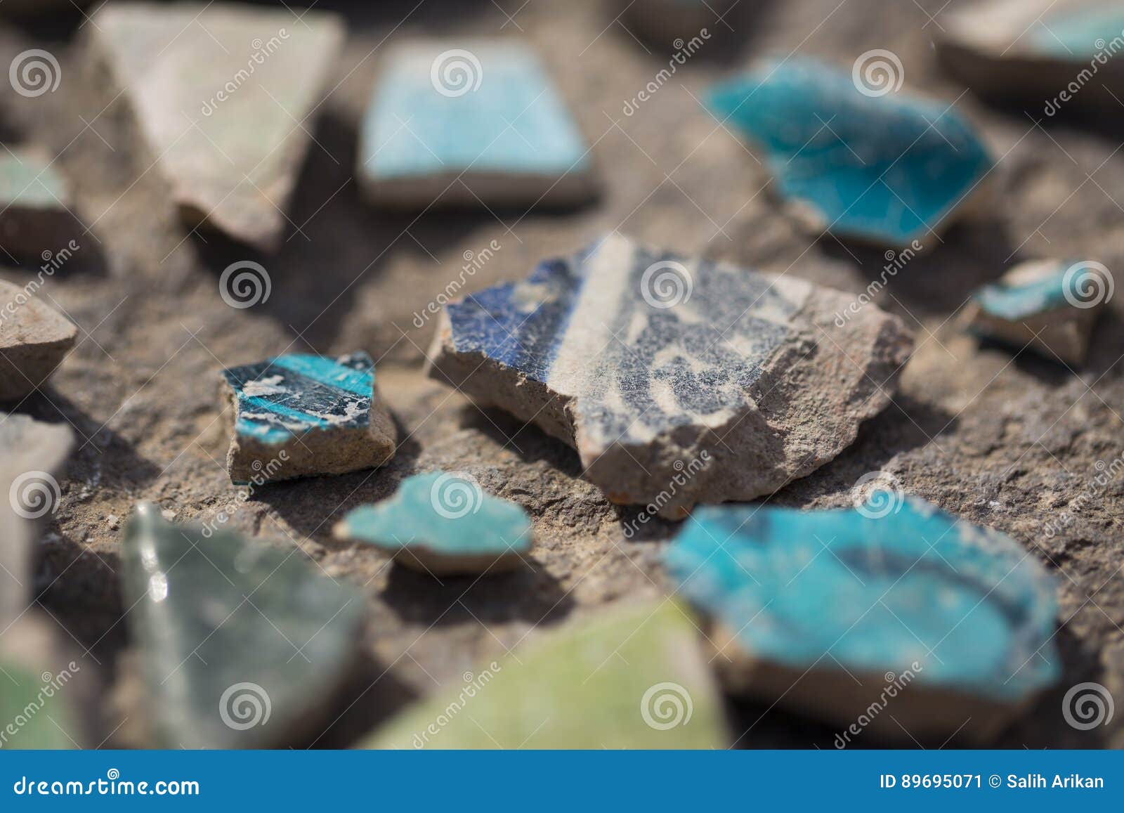 Archaeological Finds - Shards of Ancient Pottery Stock Image - Image of ...