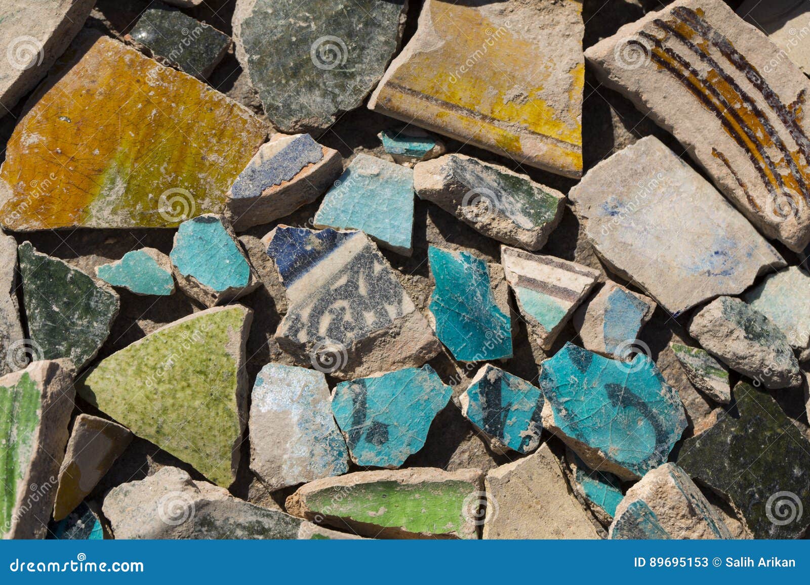 Archaeological Finds - Shards of Ancient Pottery Stock Image - Image of ...