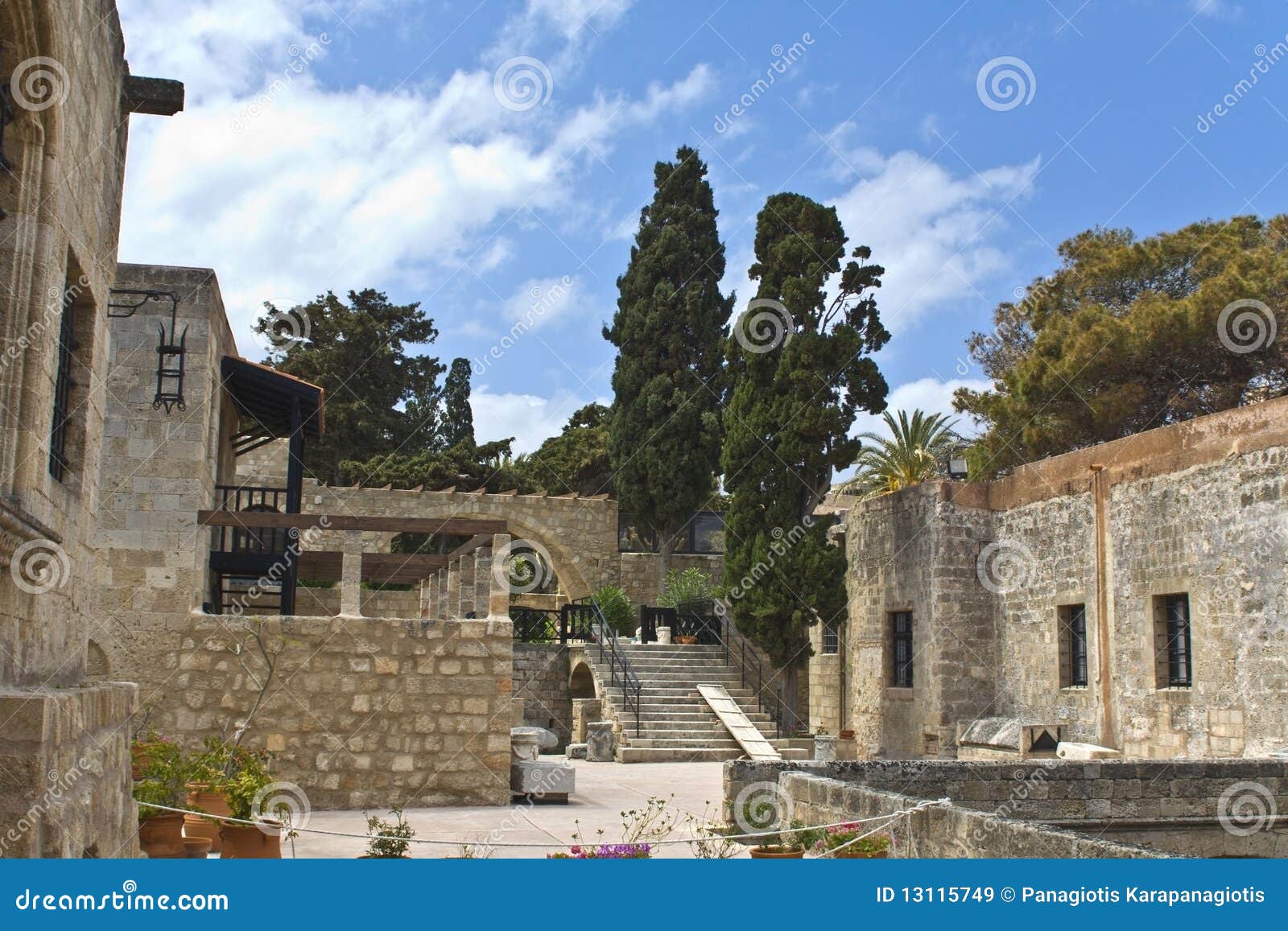 Archaeological Greece Museum Rhodes Fotografering för Bildbyråer - Bild ...