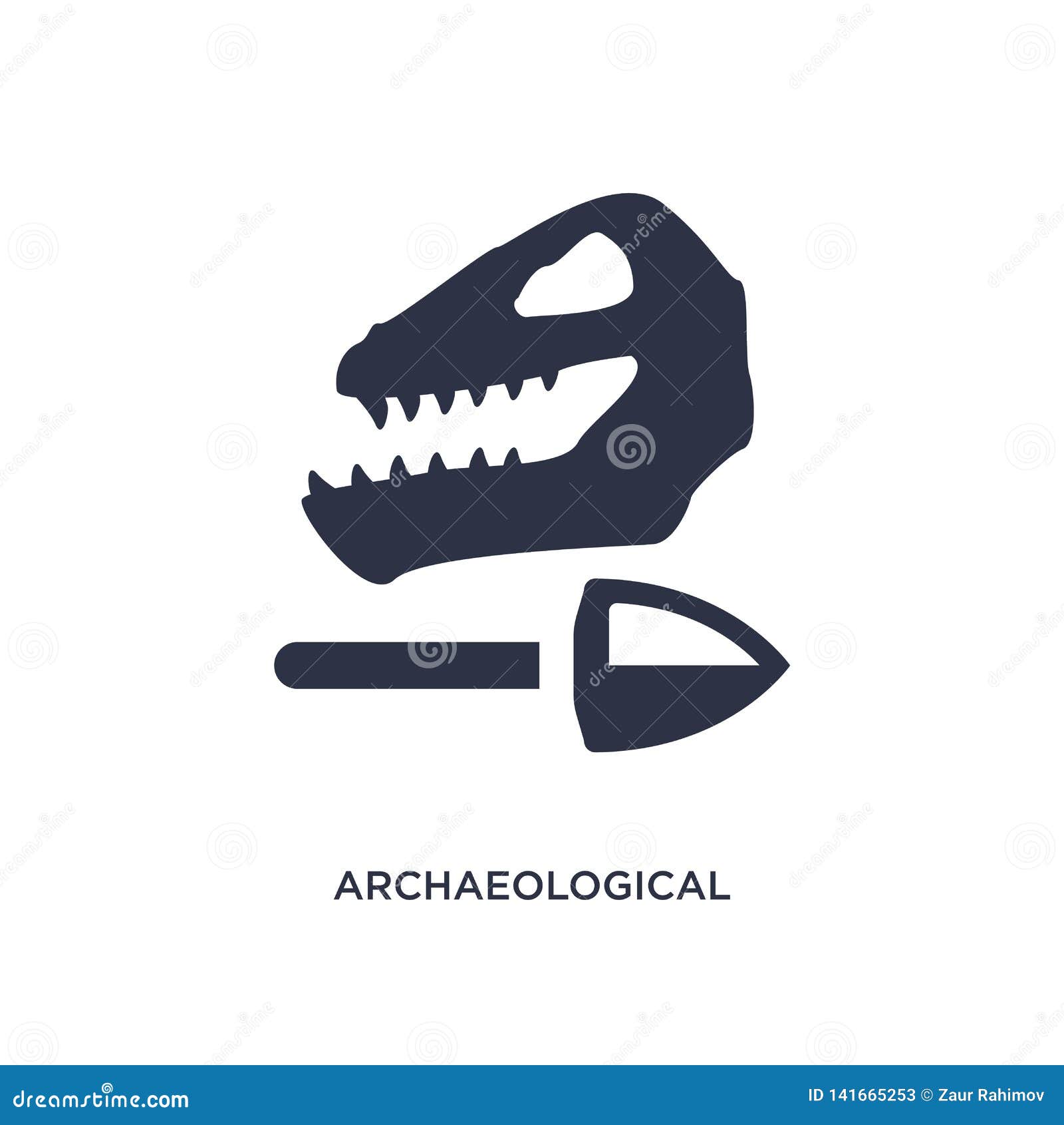 Archaeological Icon on White Background. Simple Element Illustration ...