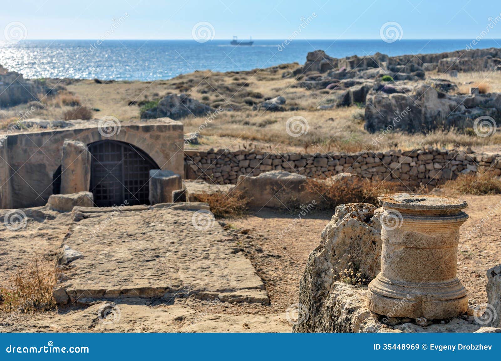Archaeological Museum in Paphos on Cyprus Stock Image - Image of ...