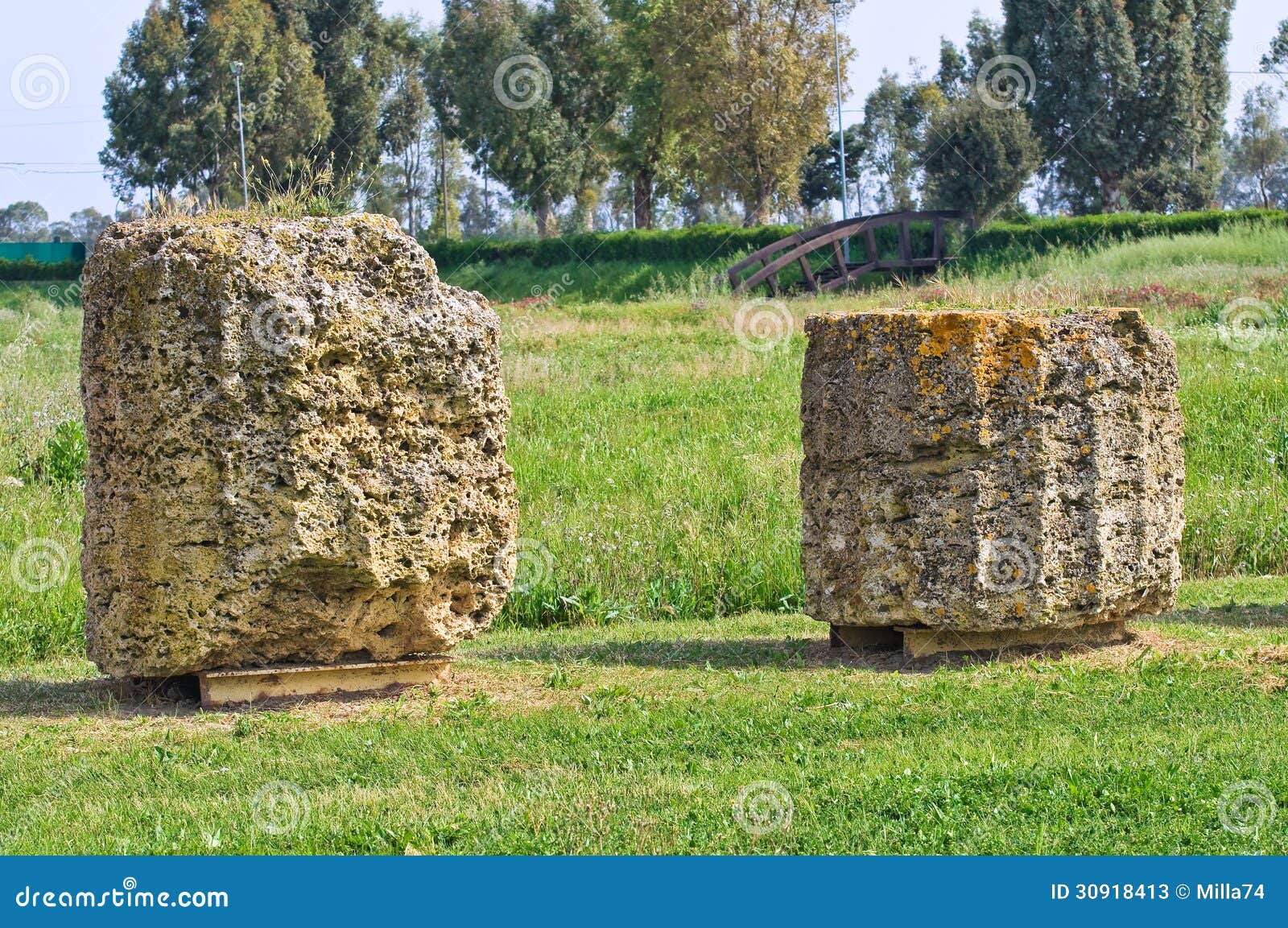 Archaeological Park. Metaponto. Basilicata. Italy. Stock Image - Image ...