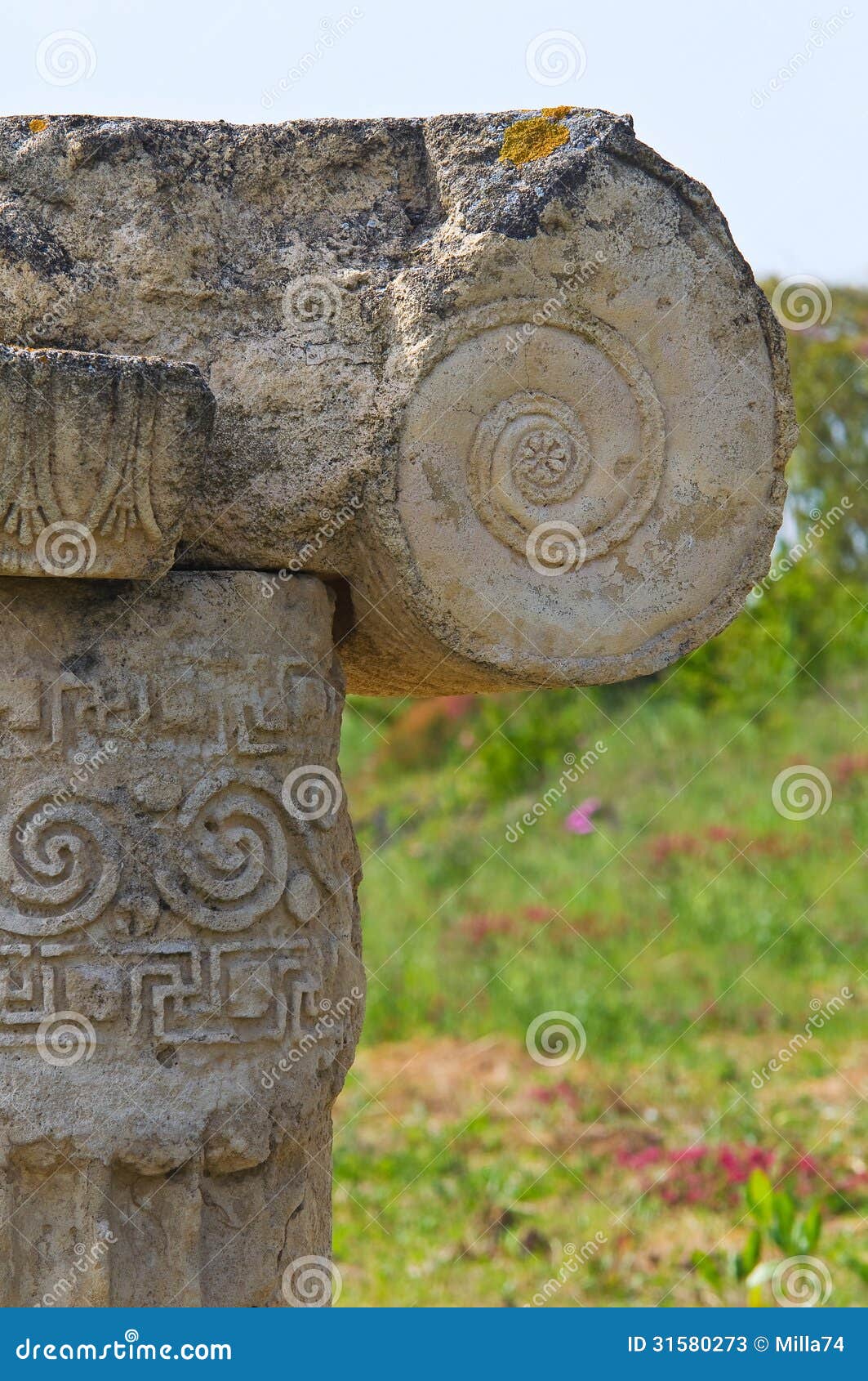 Archaeological Park. Metaponto. Basilicata. Italy. Stock Image - Image ...