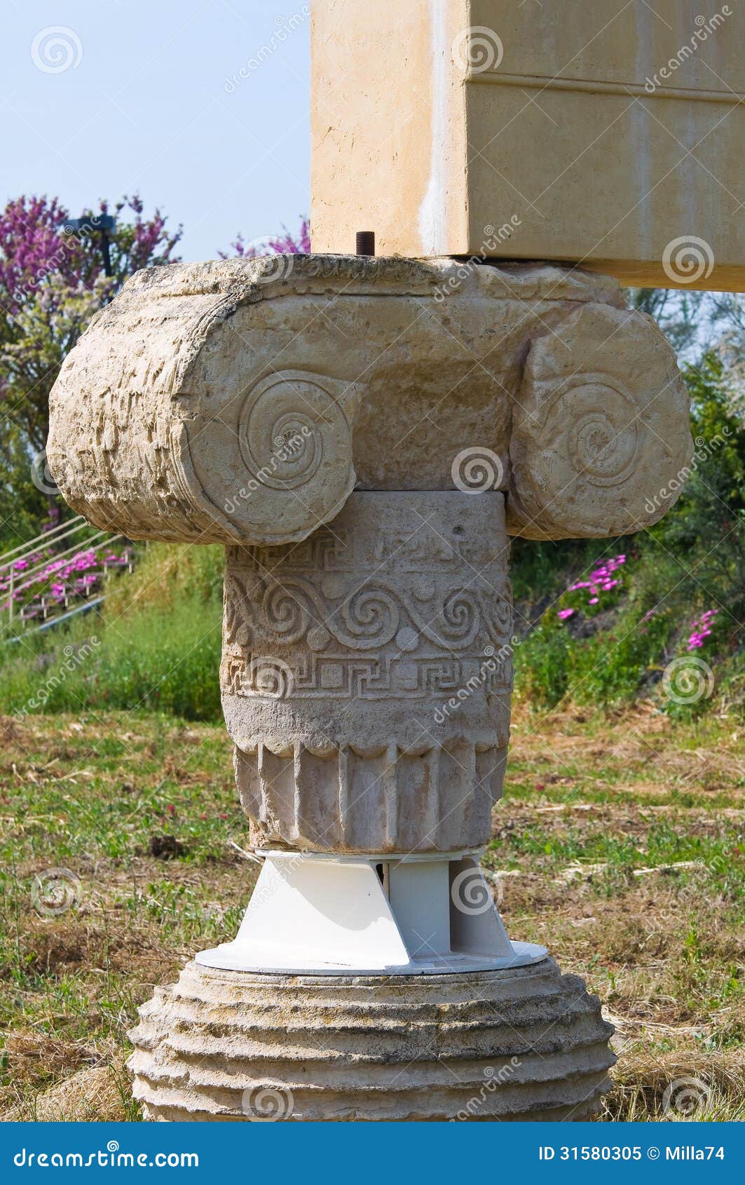 Archaeological Park. Metaponto. Basilicata. Italy. Stock Image - Image ...
