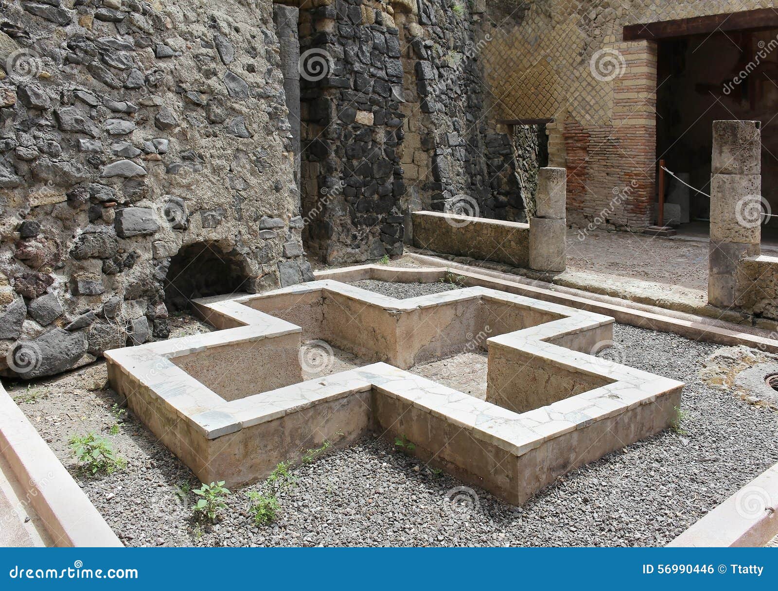 Archaeological remains stock photo. Image of remains - 56990446