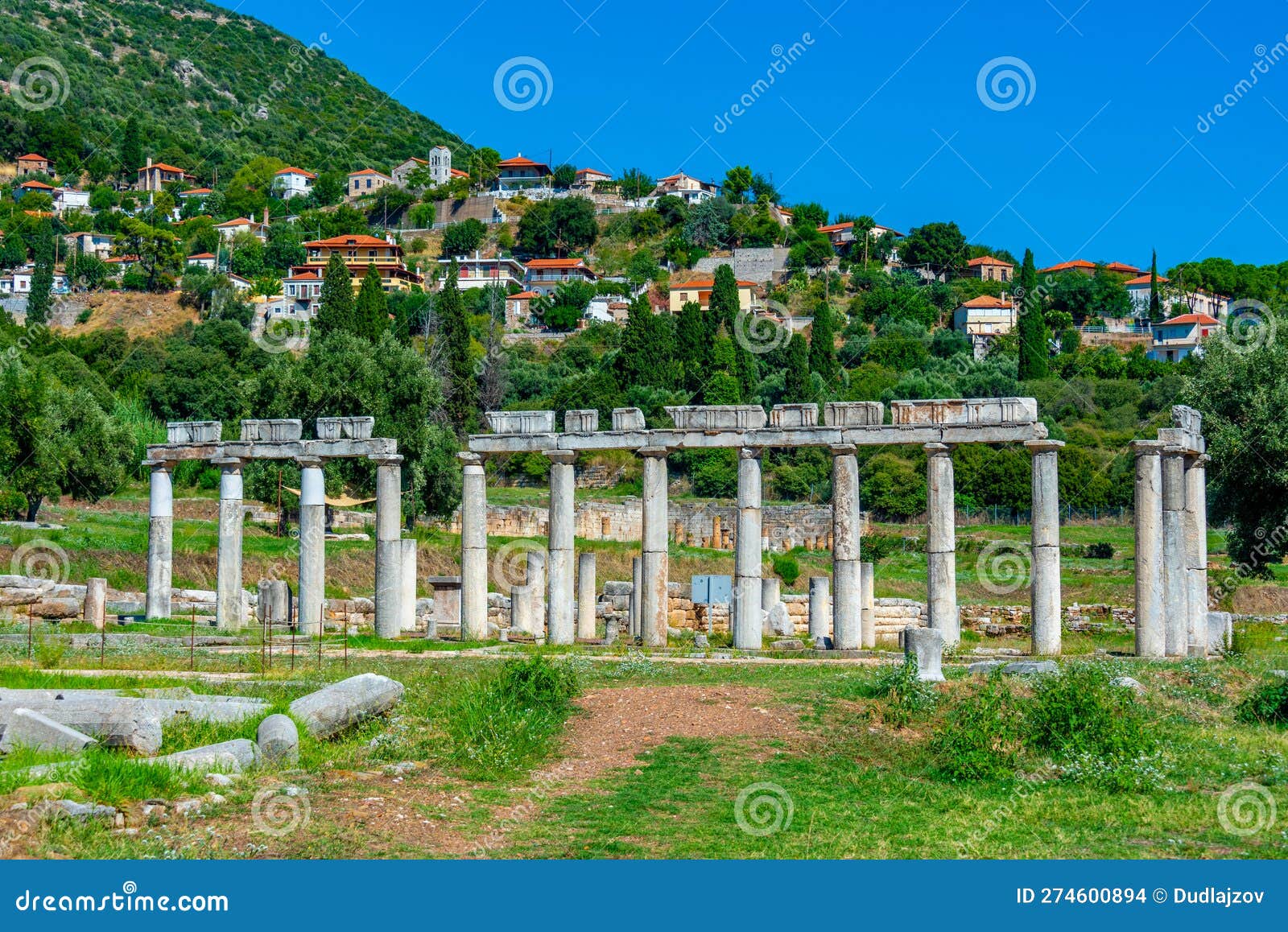 Archaeological Site of Ancient Messini in Greece Stock Photo - Image of ...