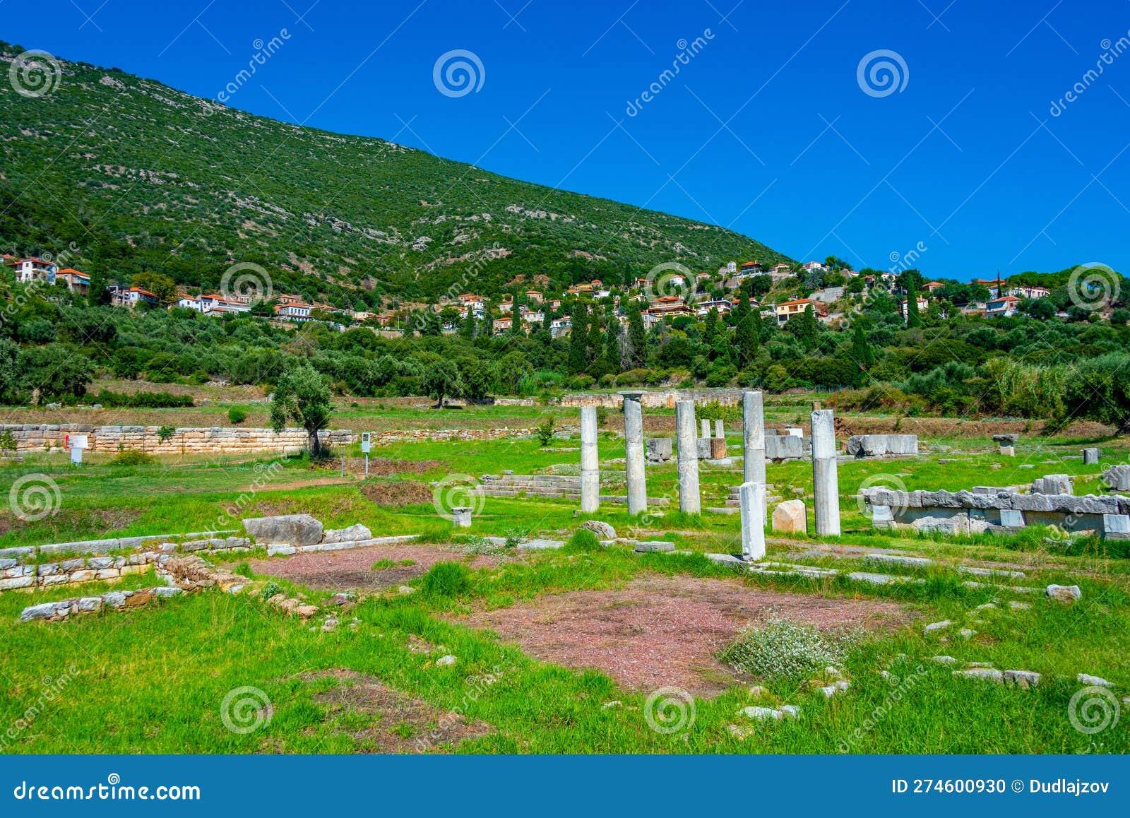 Archaeological Site of Ancient Messini in Greece Stock Photo - Image of ...
