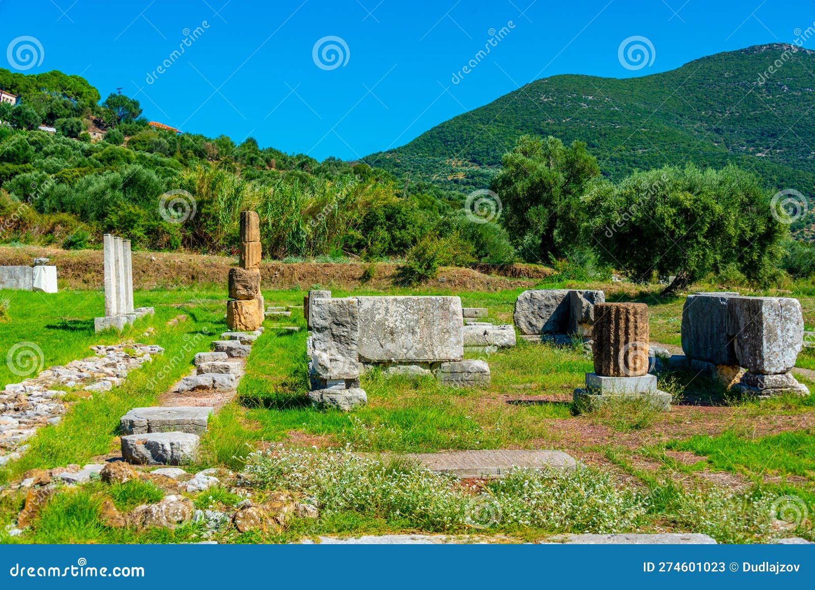 Archaeological Site of Ancient Messini in Greece Stock Image - Image of ...