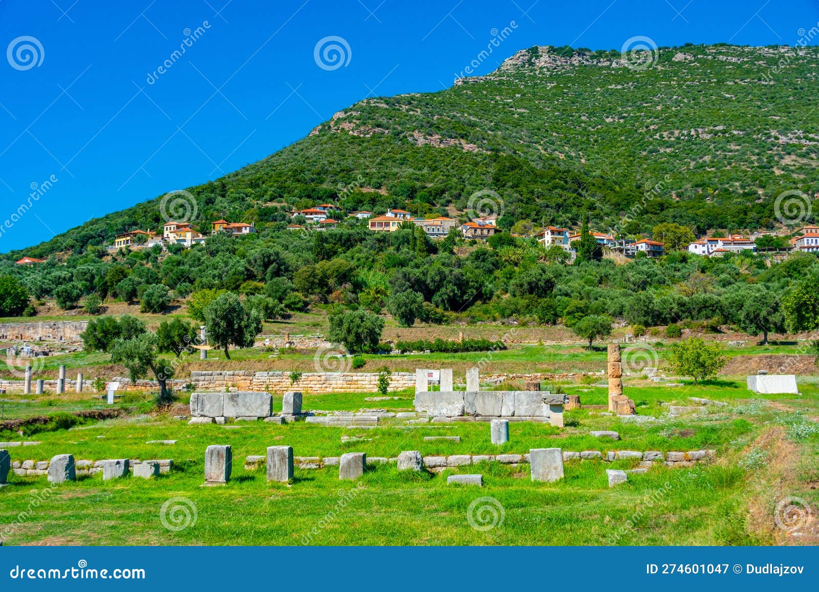 Archaeological Site of Ancient Messini in Greece Stock Image - Image of ...
