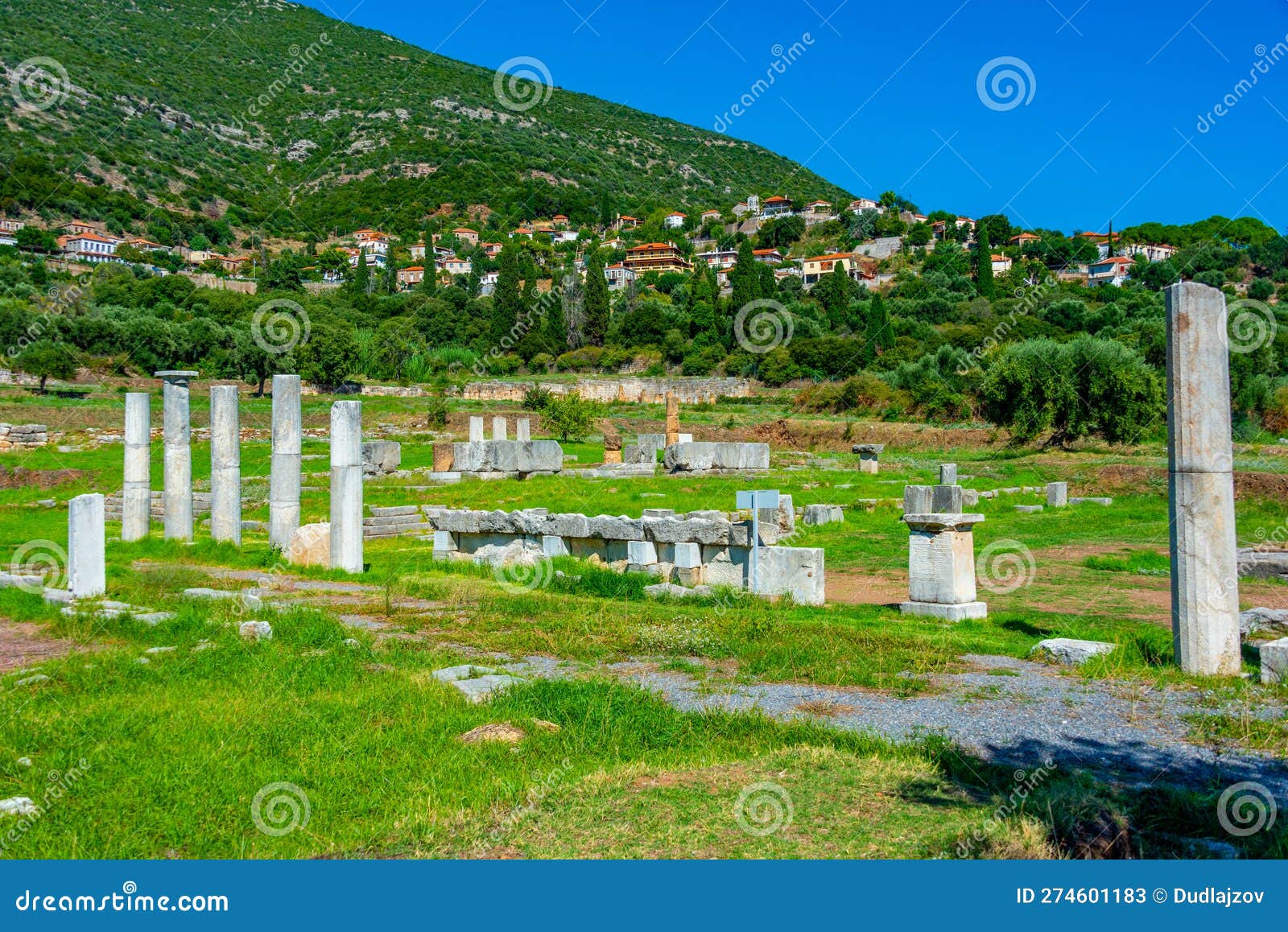 Archaeological Site of Ancient Messini in Greece Stock Image - Image of ...