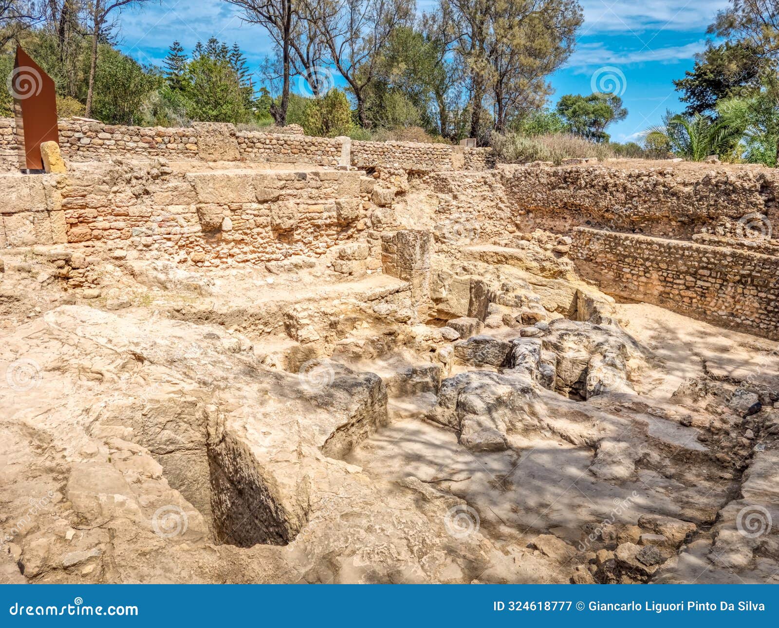 Archaeological Site of Carthage Stock Image - Image of greek ...
