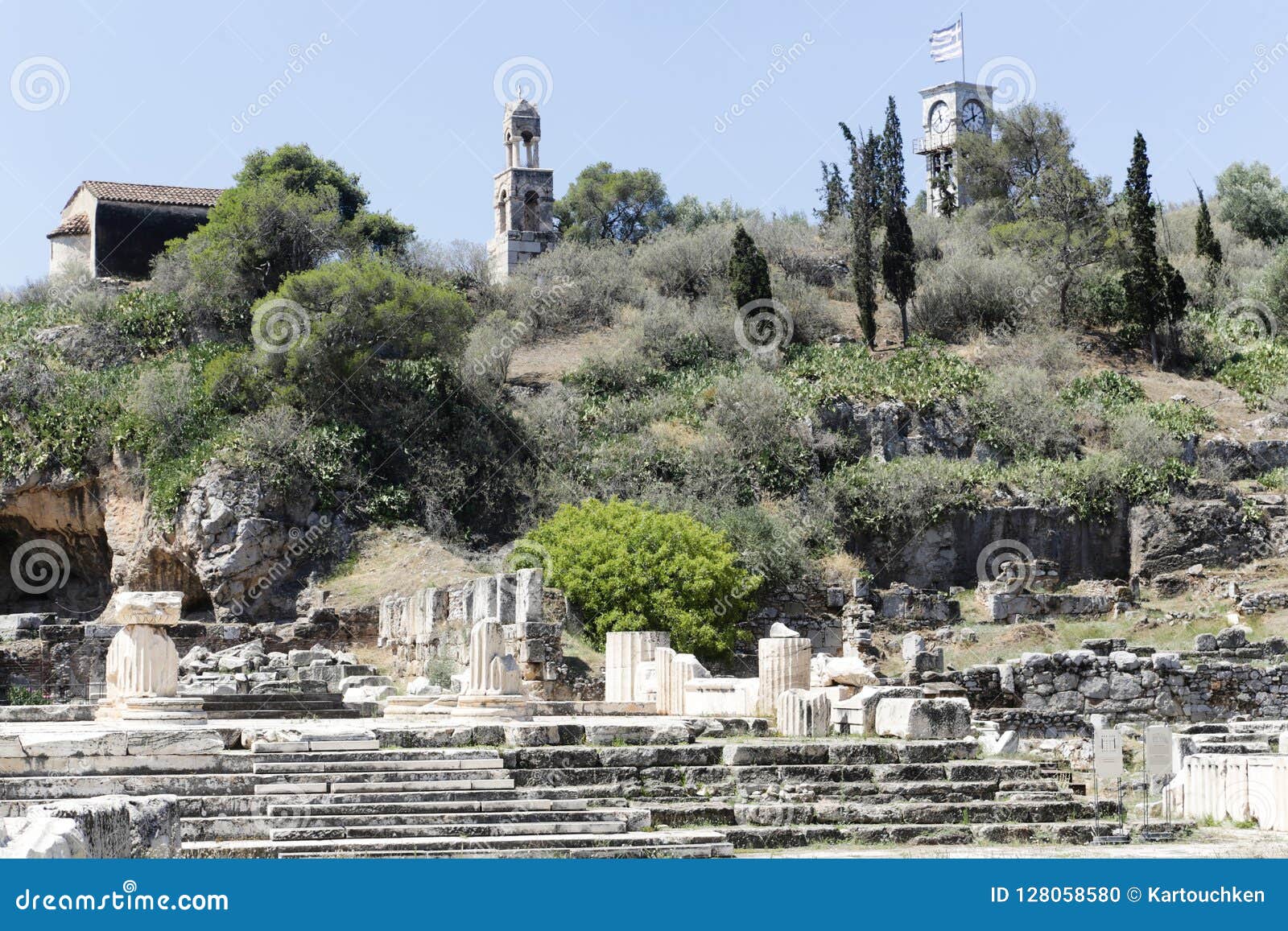 Site of Elefsina stock photo. Image of orthodox, ancient - 128058580