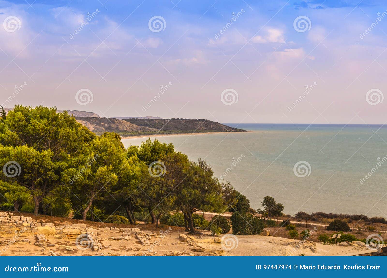 Archaeological Site of Eraclea Minoa Sicily Stock Photo - Image of ...