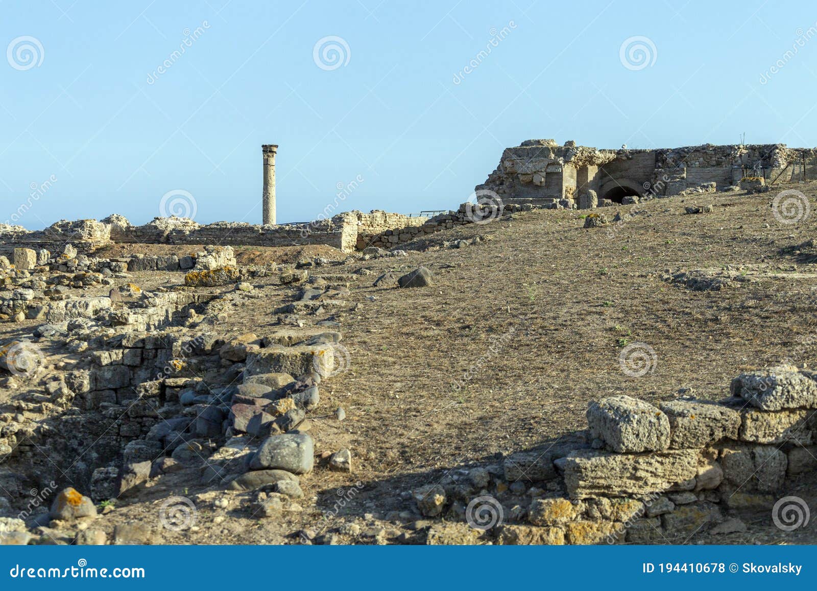 Archaeological Site of Nora, Italy Stock Photo - Image of pula ...
