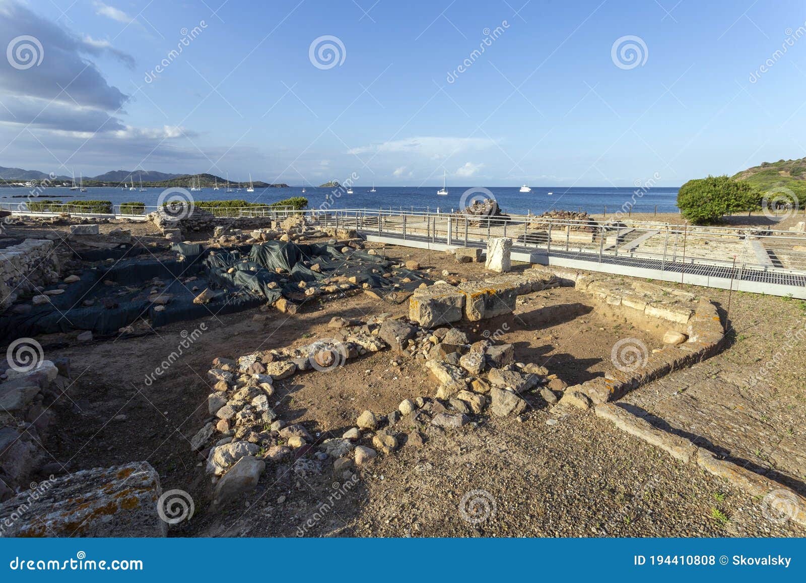 Archaeological Site of Nora, Italy Stock Photo - Image of italy ...