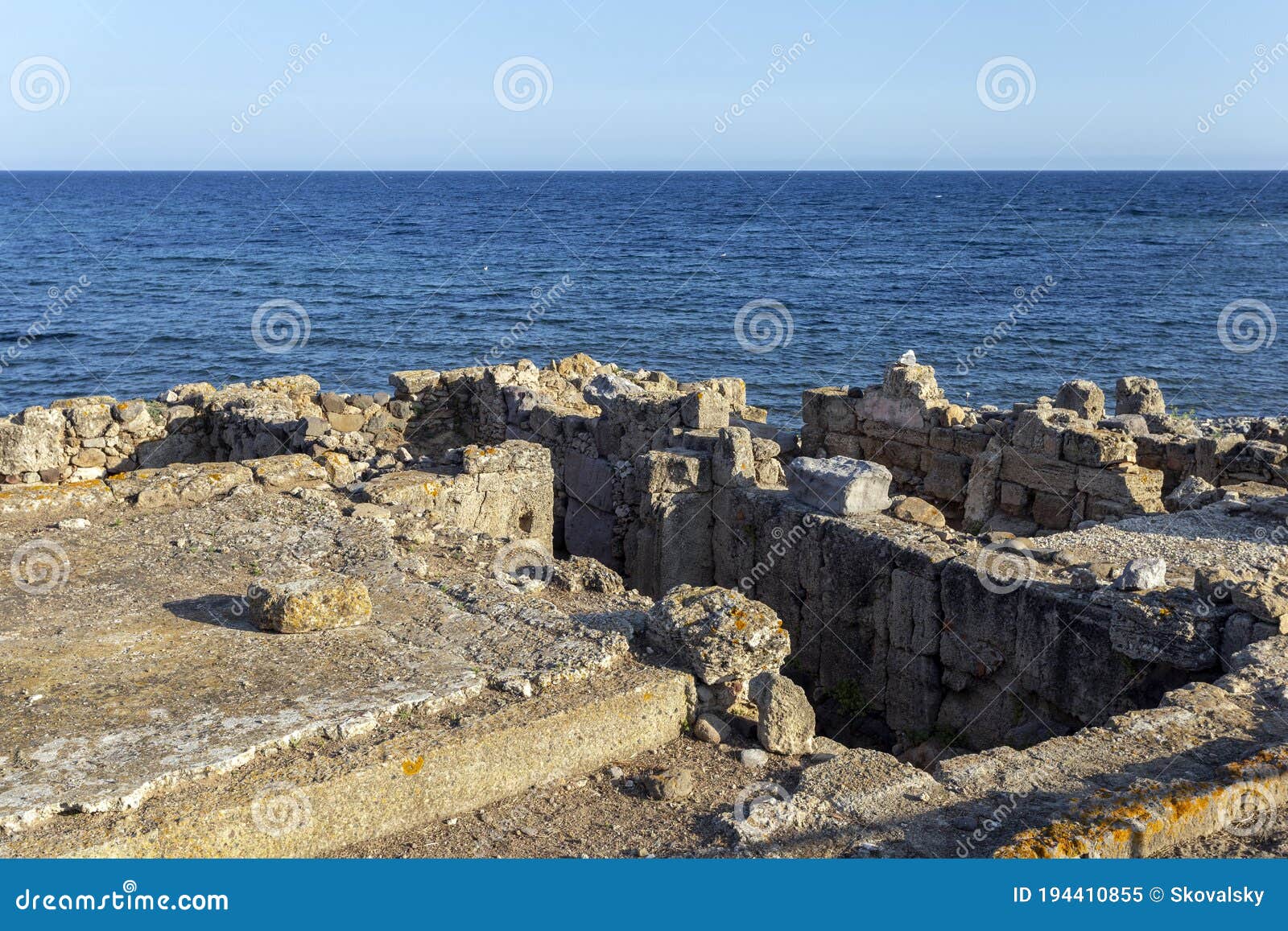 Archaeological Site of Nora, Italy Stock Image - Image of preroman ...
