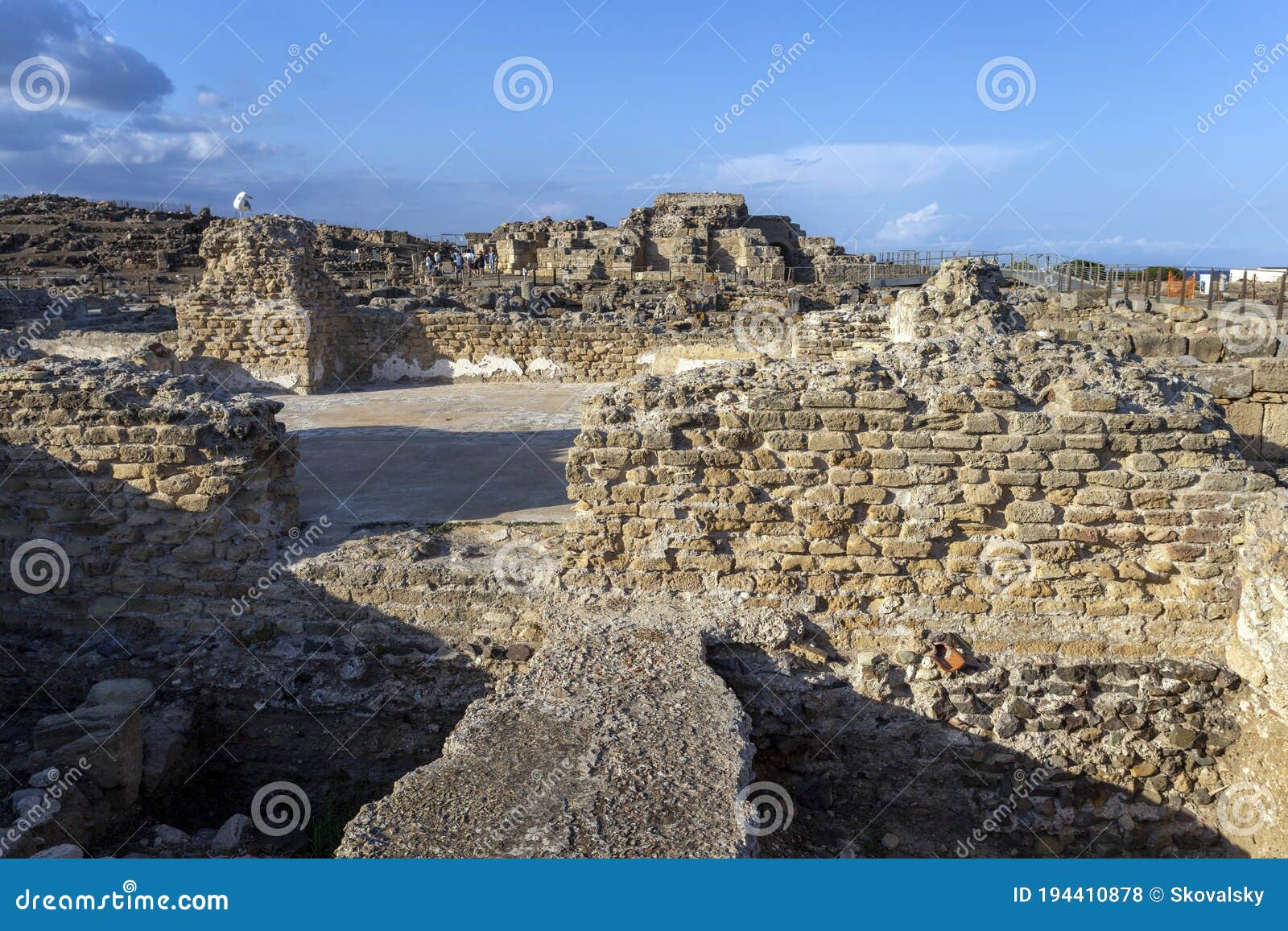 Archaeological Site of Nora, Italy Stock Photo - Image of coastline ...